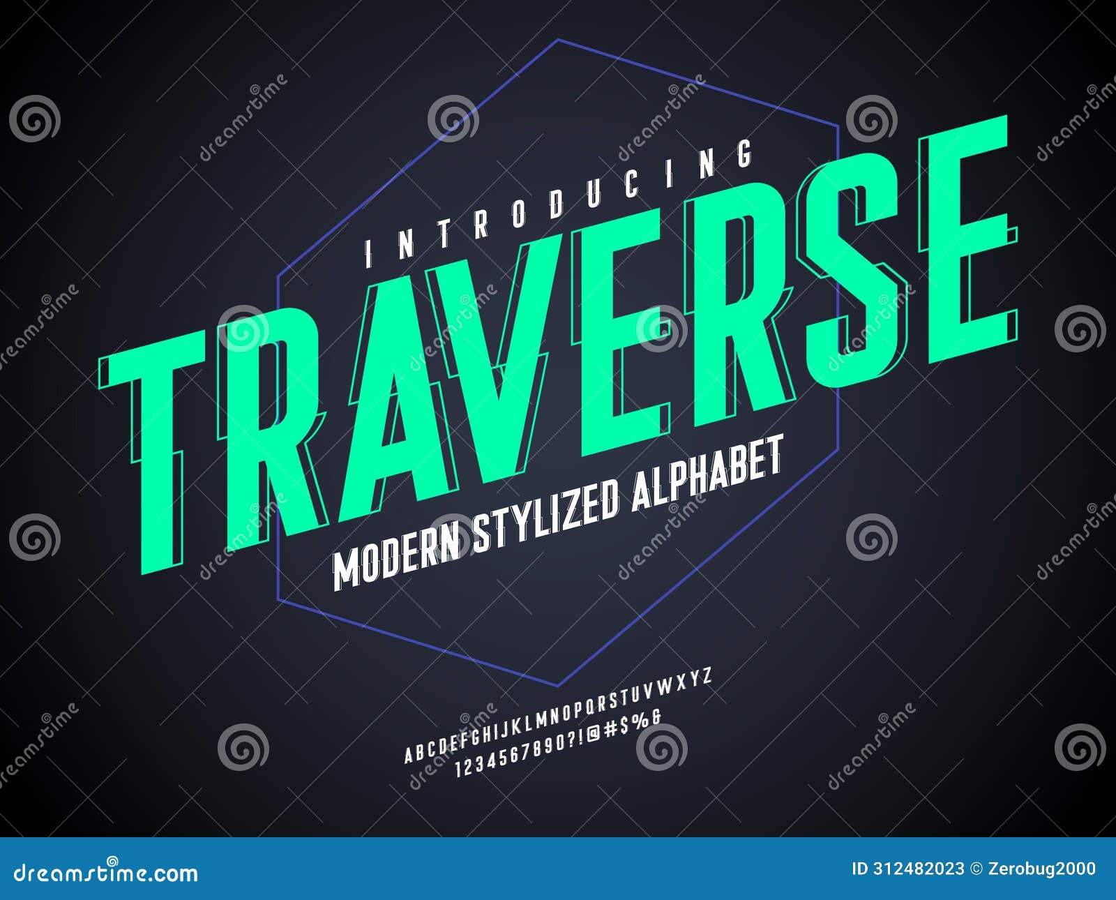 Modern Stylized Font Cartoon Vector | CartoonDealer.com #312482023