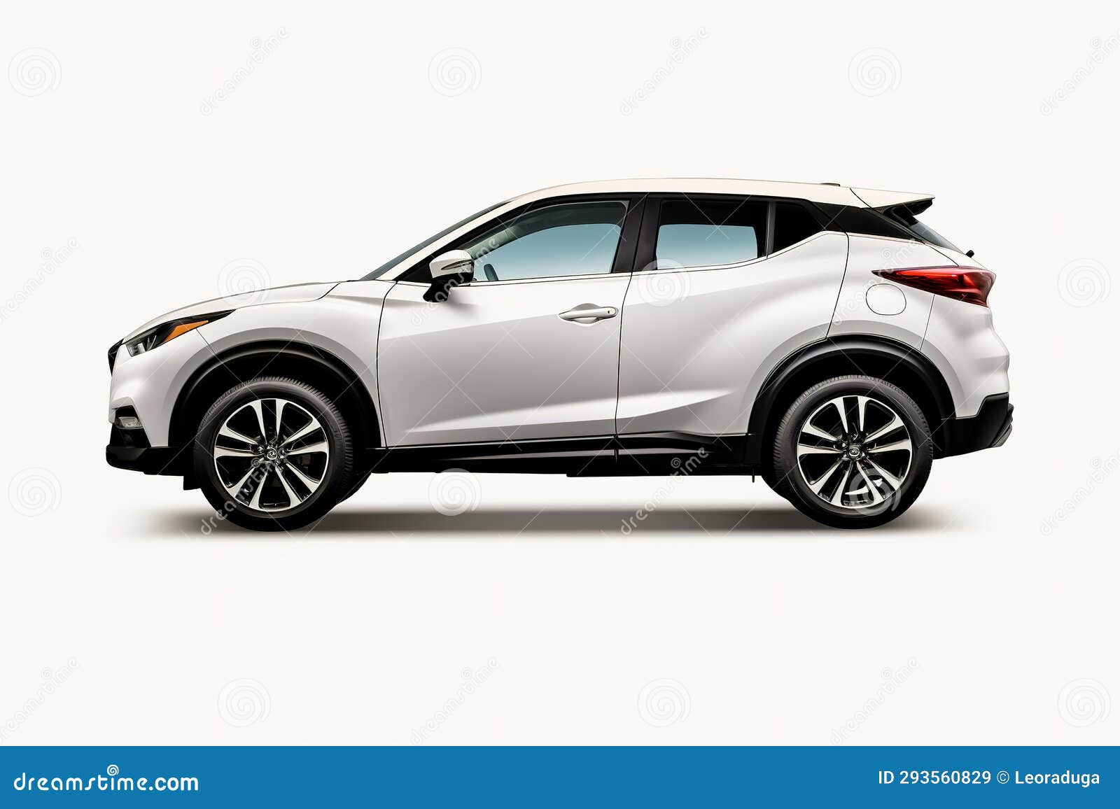 Modern Subcompact Crossover SUV On White Background Royalty-Free Stock ...