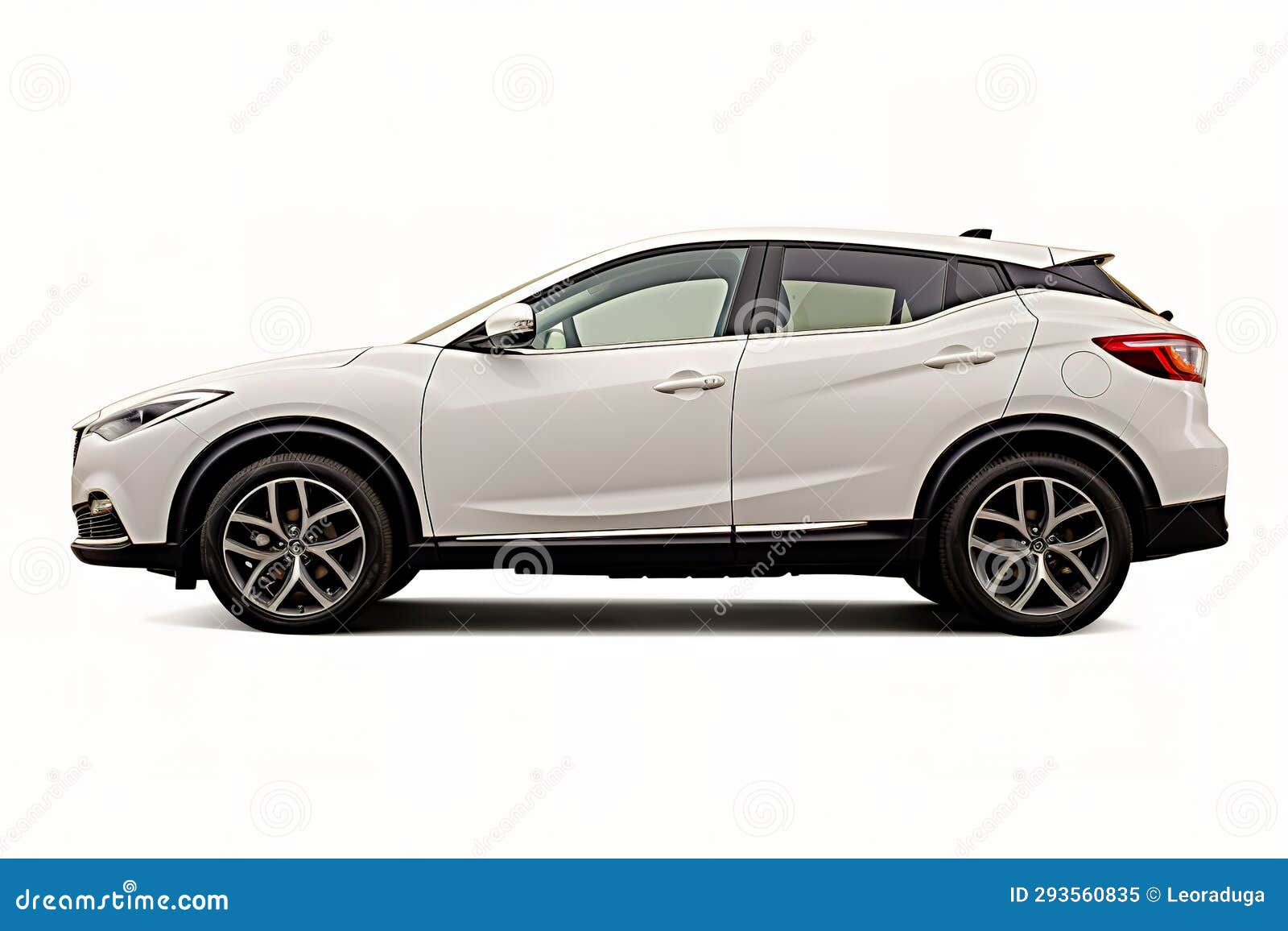Modern Subcompact Crossover SUV On White Background Royalty-Free Stock ...