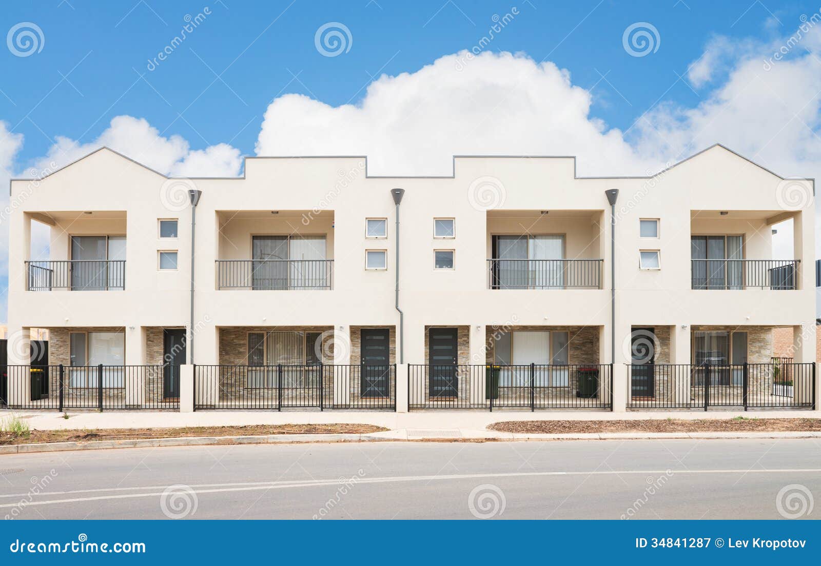 Modern Suburban House stock image. Image of facade, architecture - 34841287