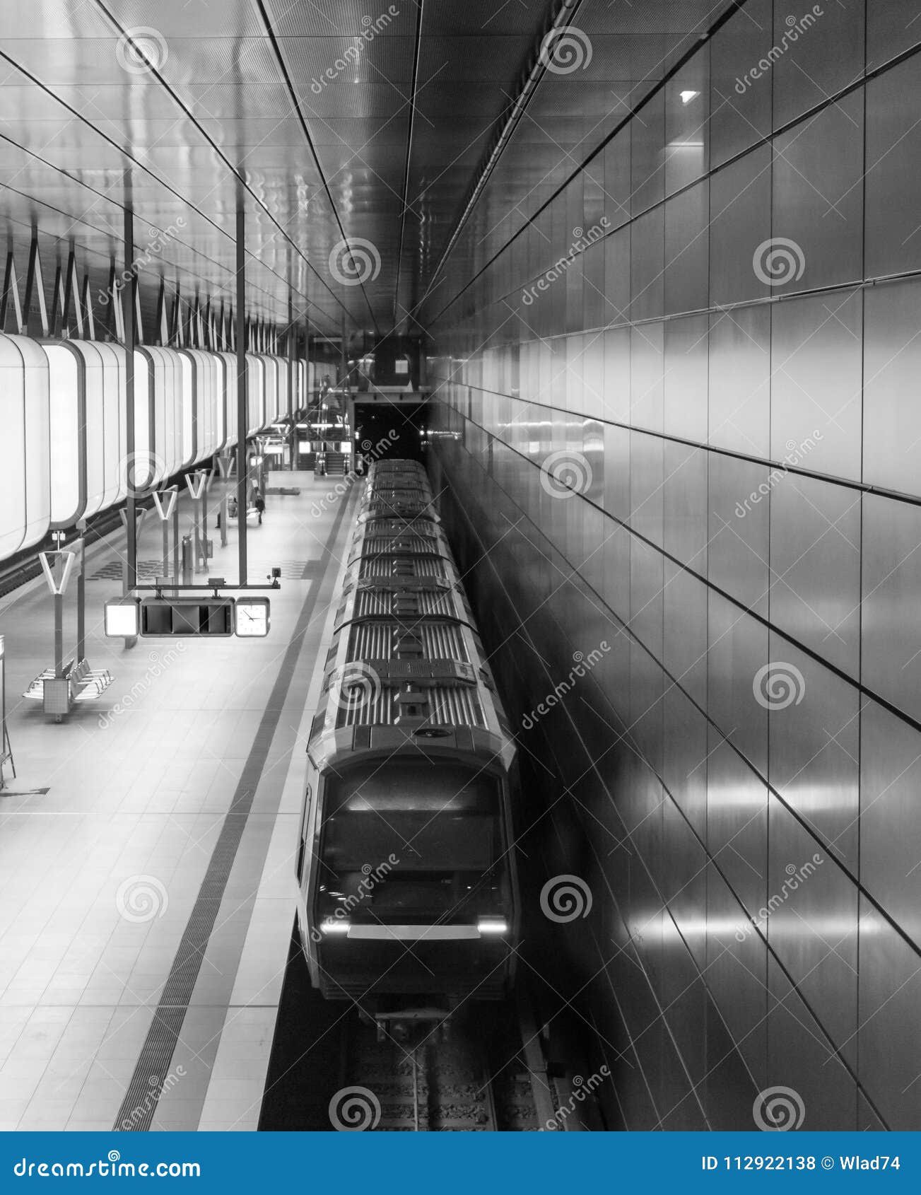 The Modern Subway of Hamburg, Germany Stock Photo - Image of hall ...