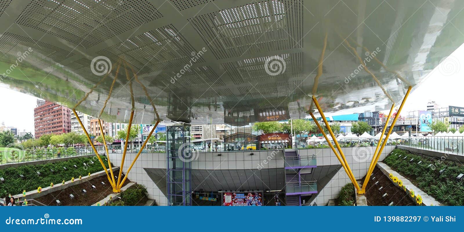 Modern Subway Station Design in Taiwan Editorial Photography - Image of ...