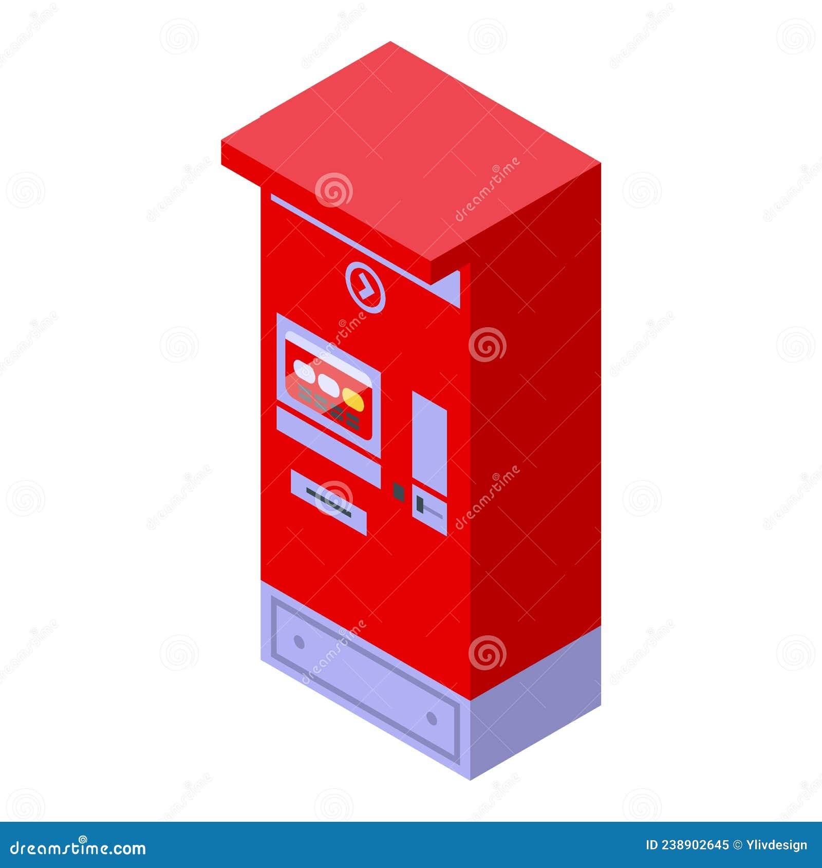 Modern Subway Ticket Machine Icon Isometric Vector. Train Metro Stock ...