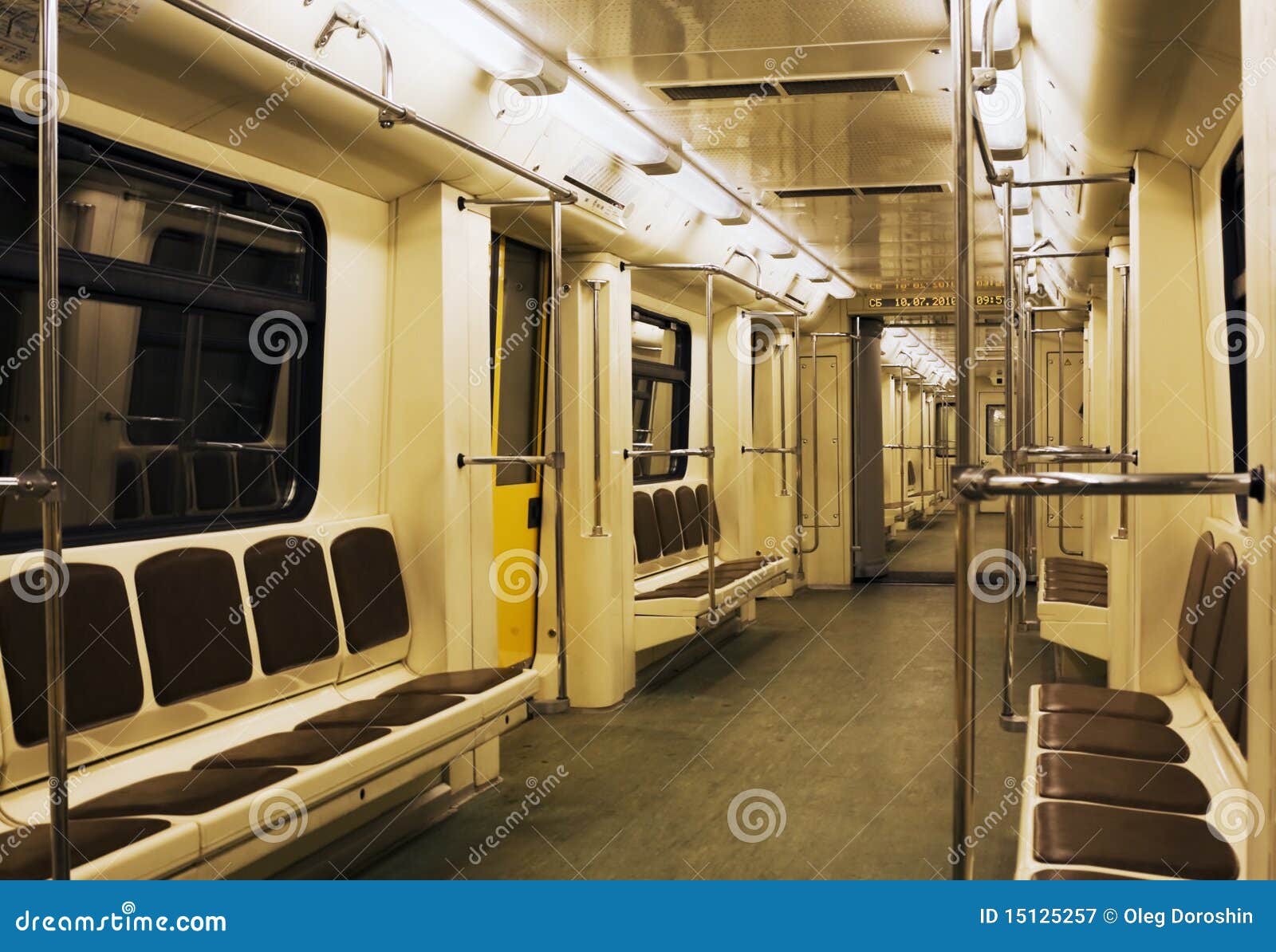 Modern subway train stock image. Image of underground - 15125257