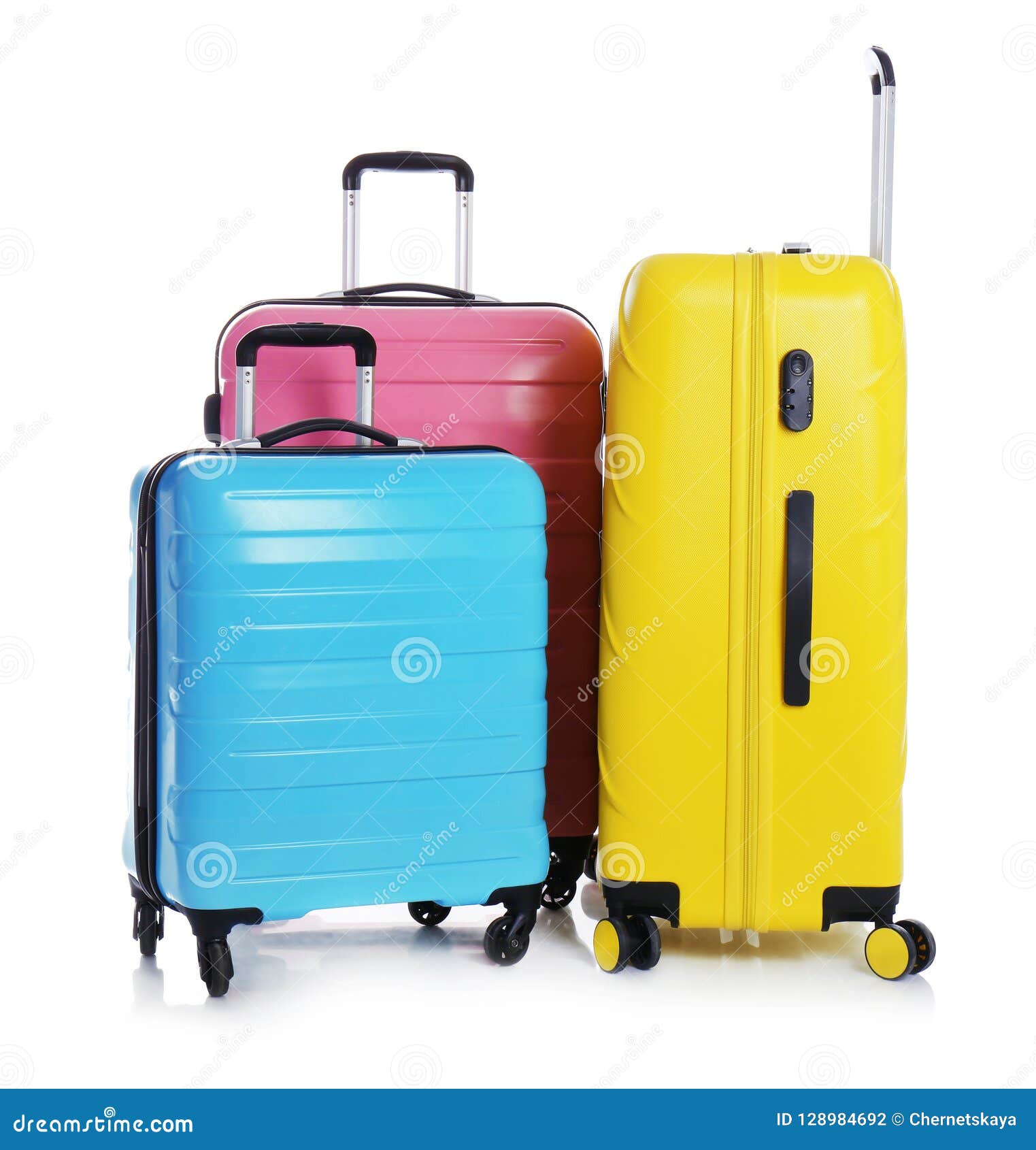 Modern Suitcases for Travelling Stock Photo - Image of fashion, style ...