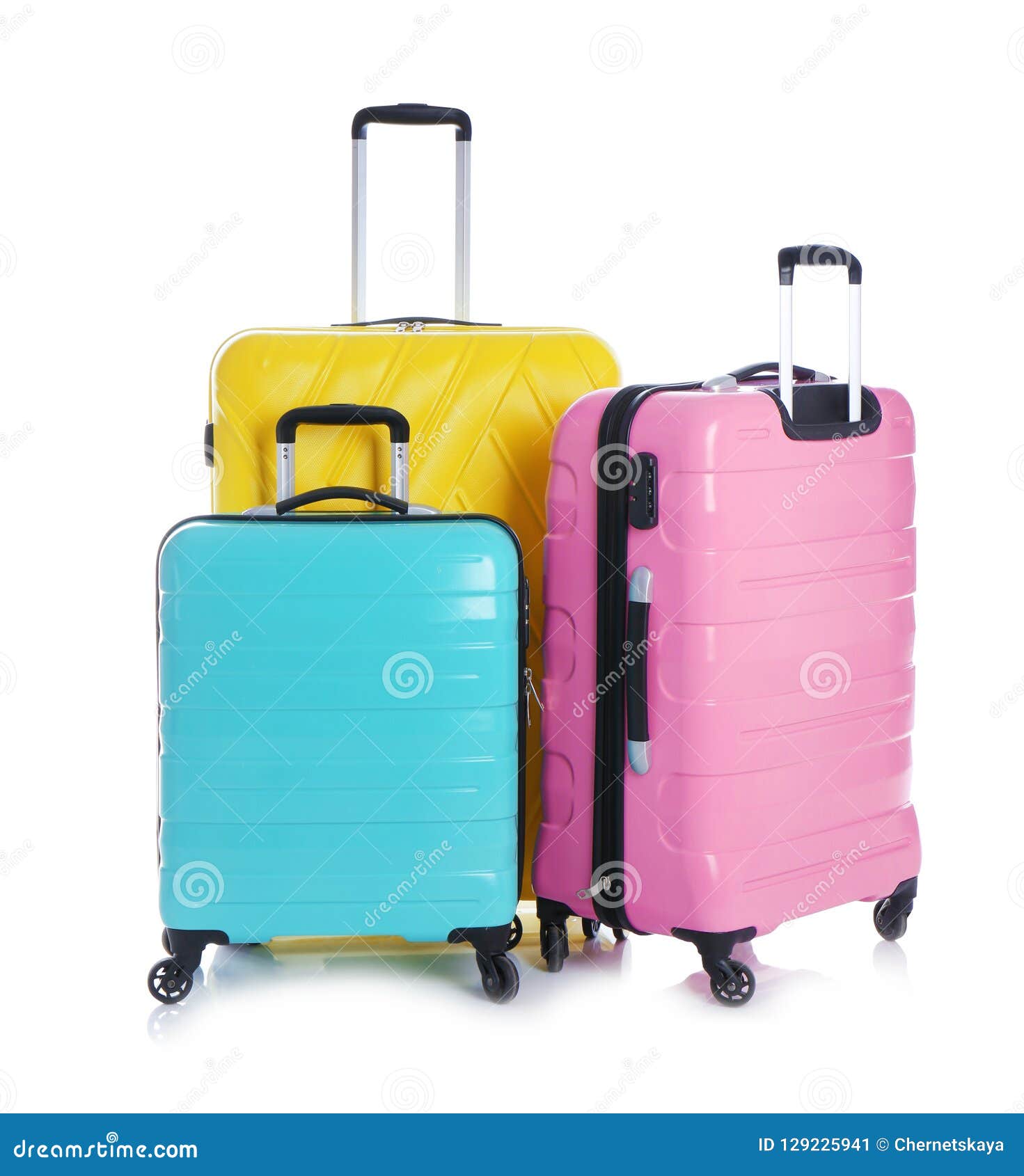 Modern Suitcases for Travelling Stock Image - Image of moving, storage ...