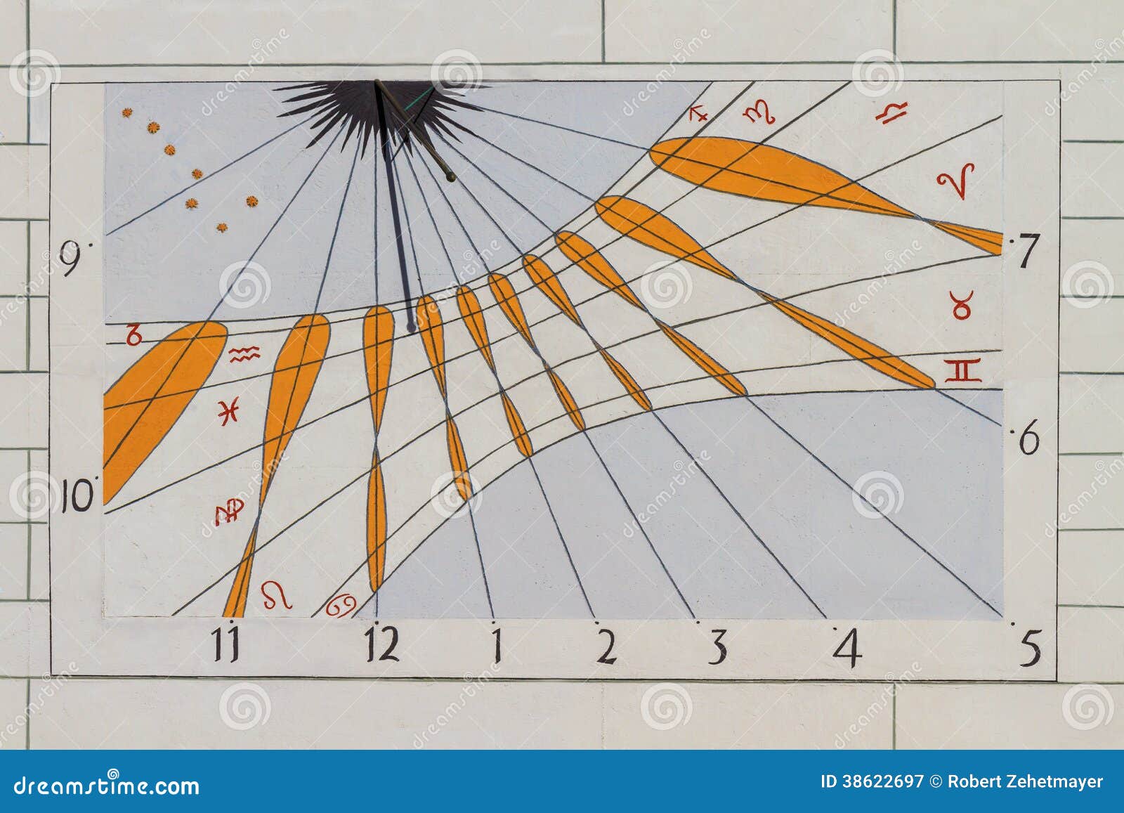 Modern Sun Dial stock image. Image of copper, history - 38622697