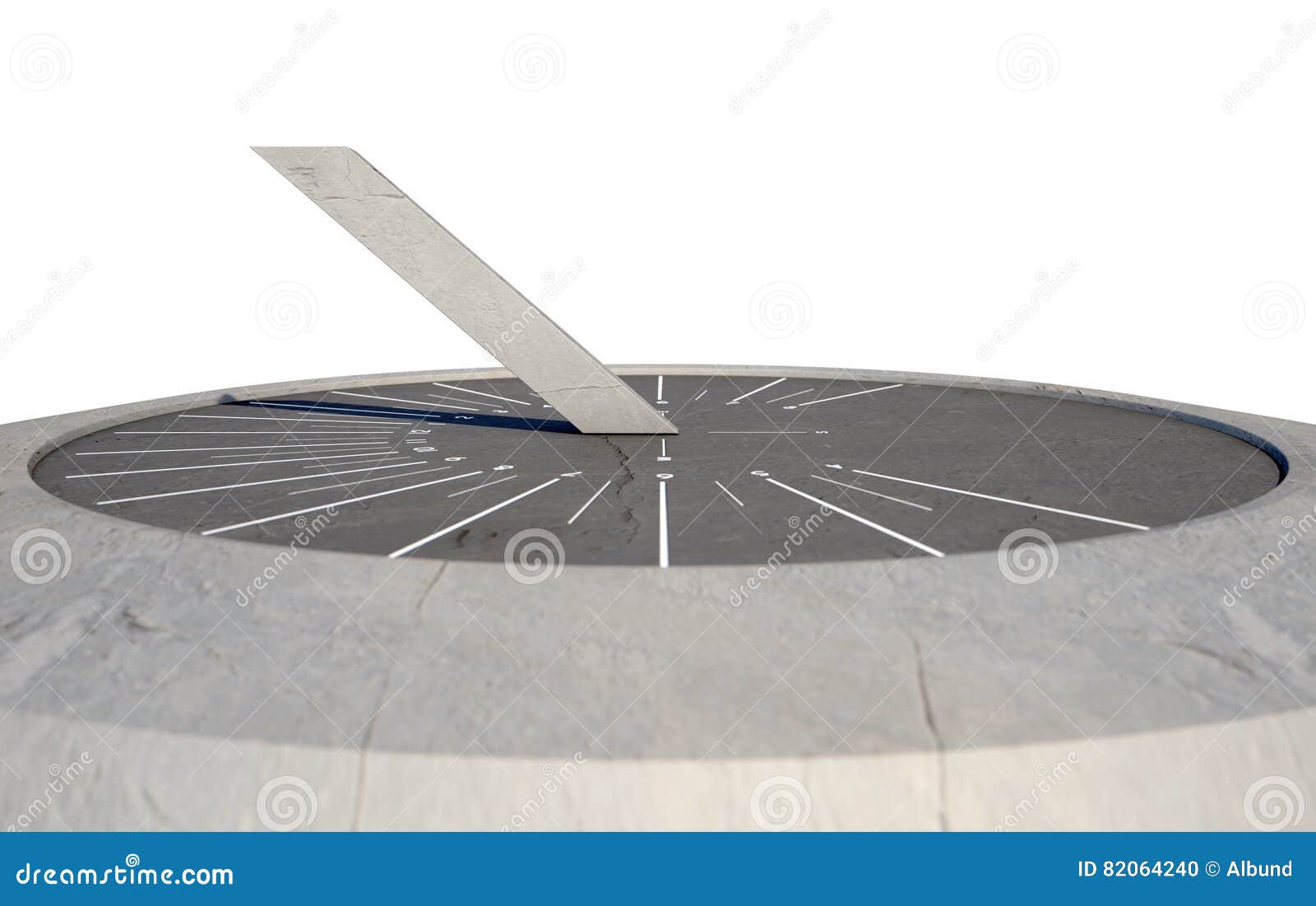 Modern Sundial stock illustration. Illustration of rock - 82064240