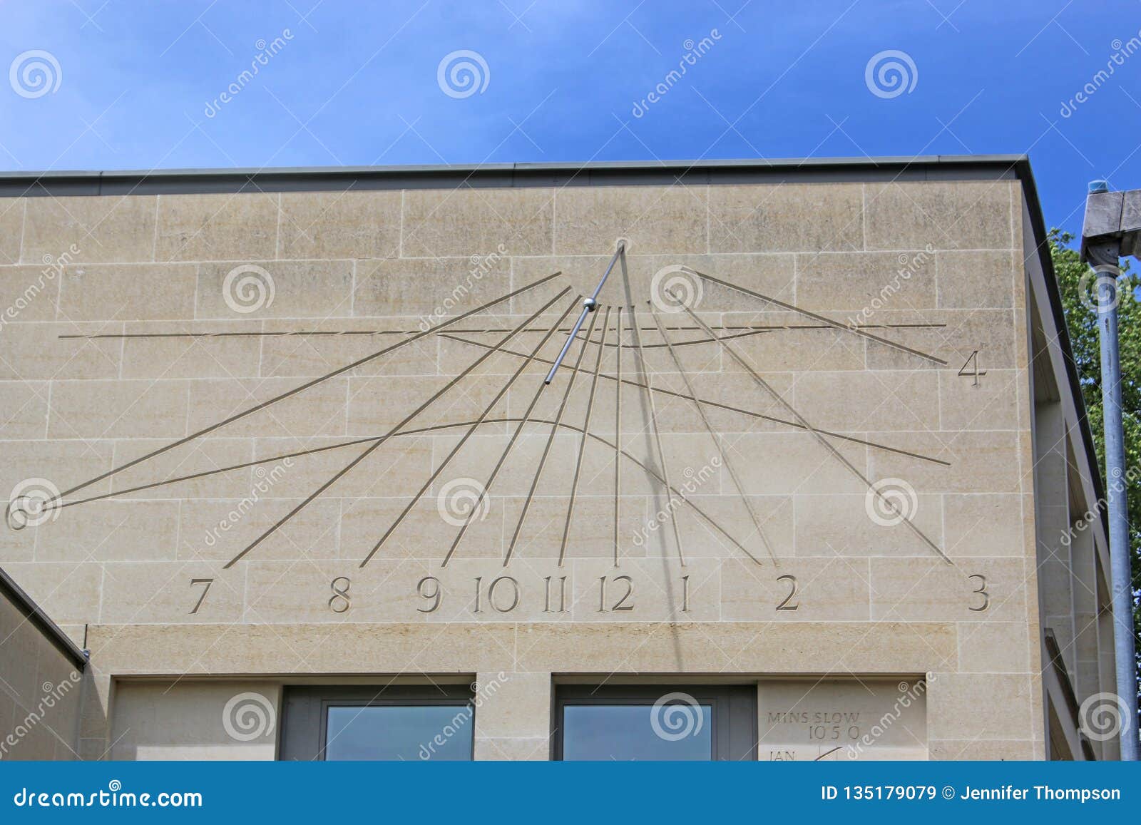 Modern sundial, Cambridge stock image. Image of modern - 135179079