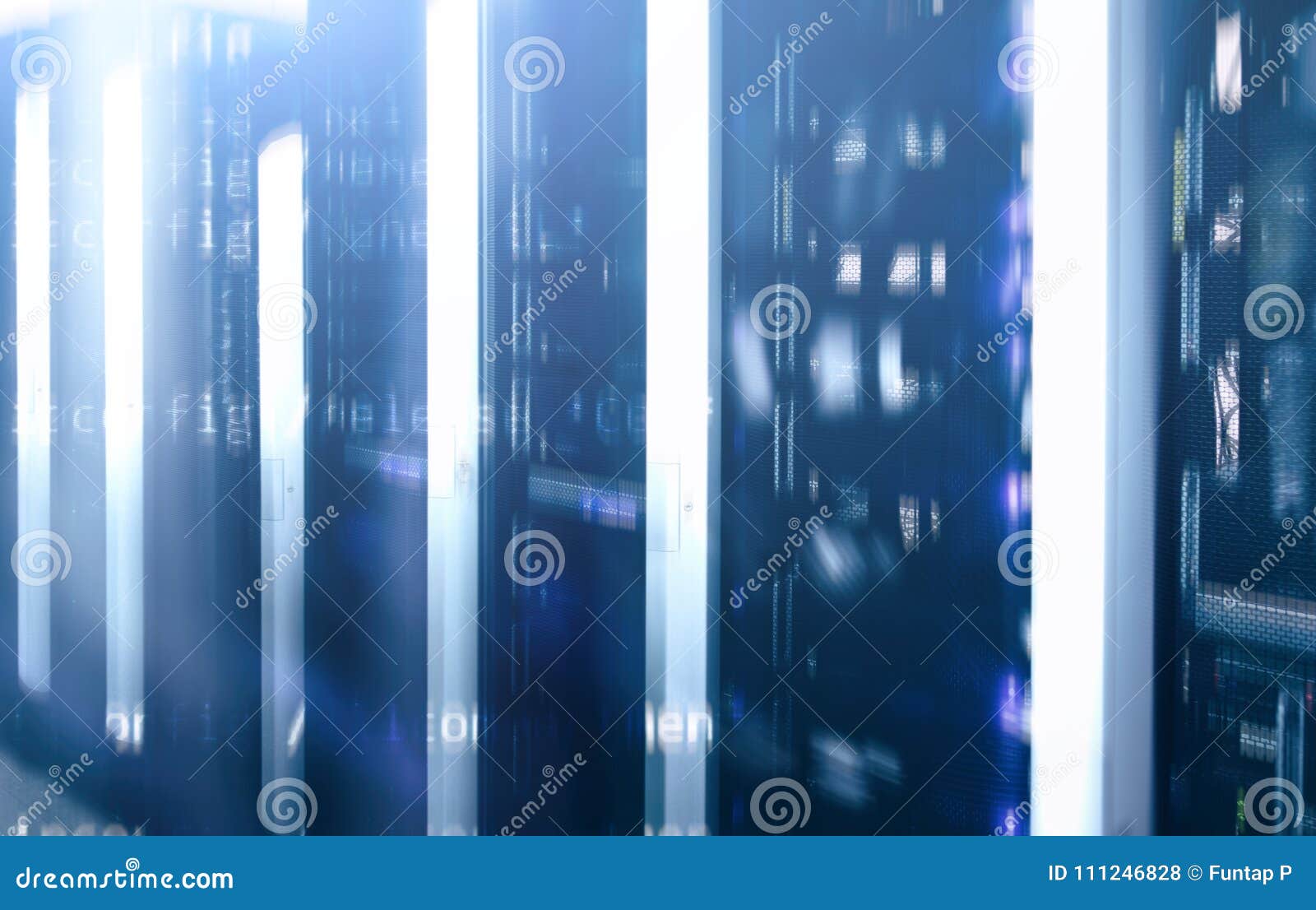 Supercomputers in Computational Data Center Stock Photo - Image of ...