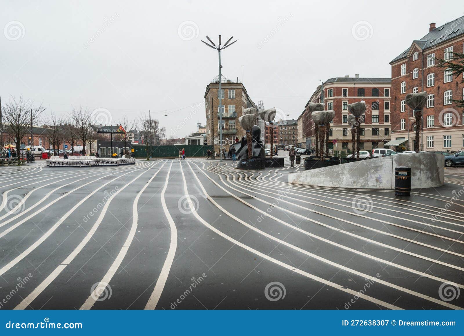 Superkillen Park in Copenhagen Stock Image - Image of asphalt, urban ...