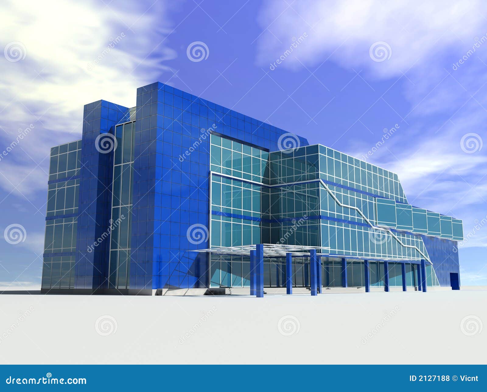 Modern Supermarket Building