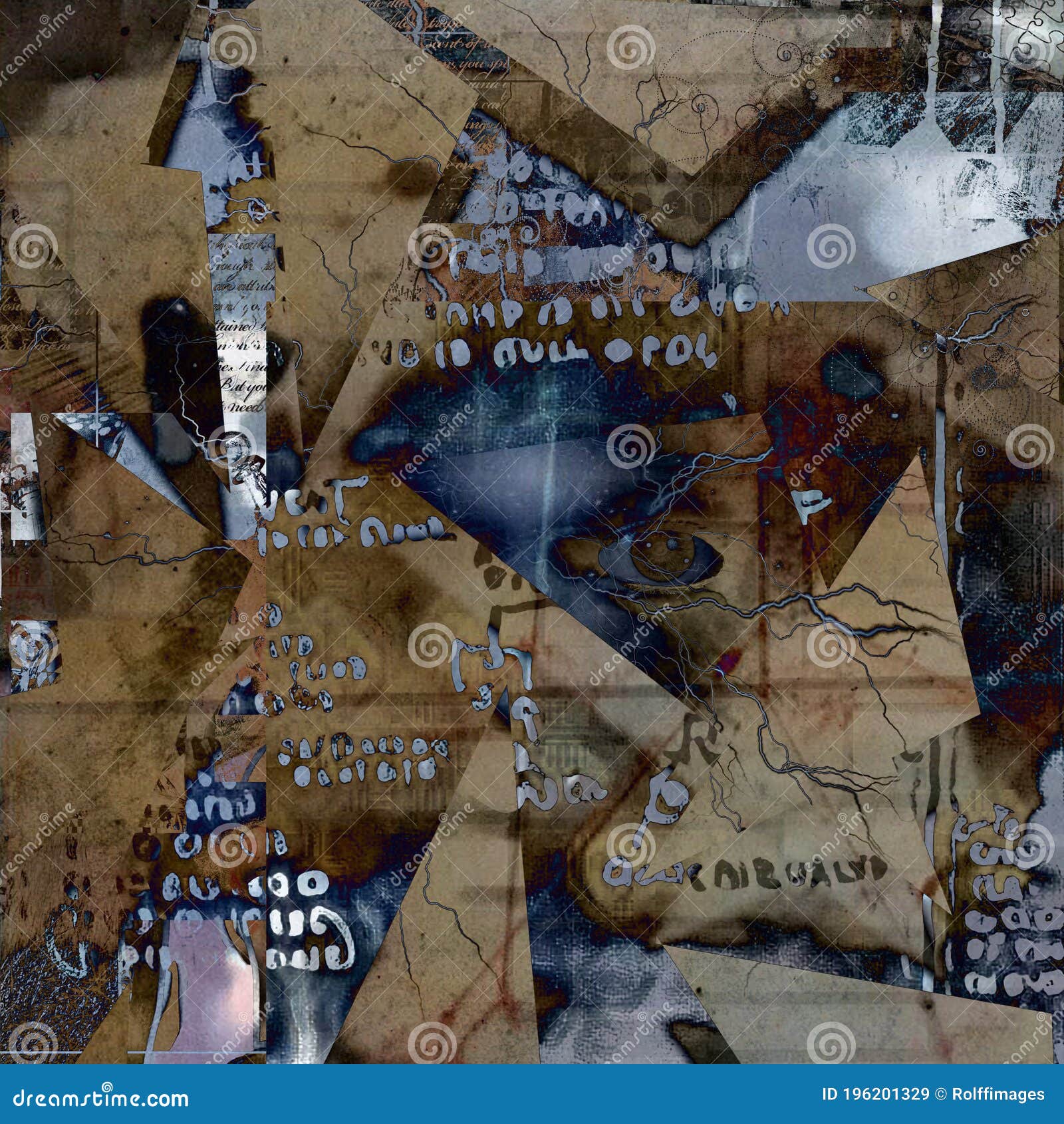 The shards of reality stock illustration. Illustration of angular ...