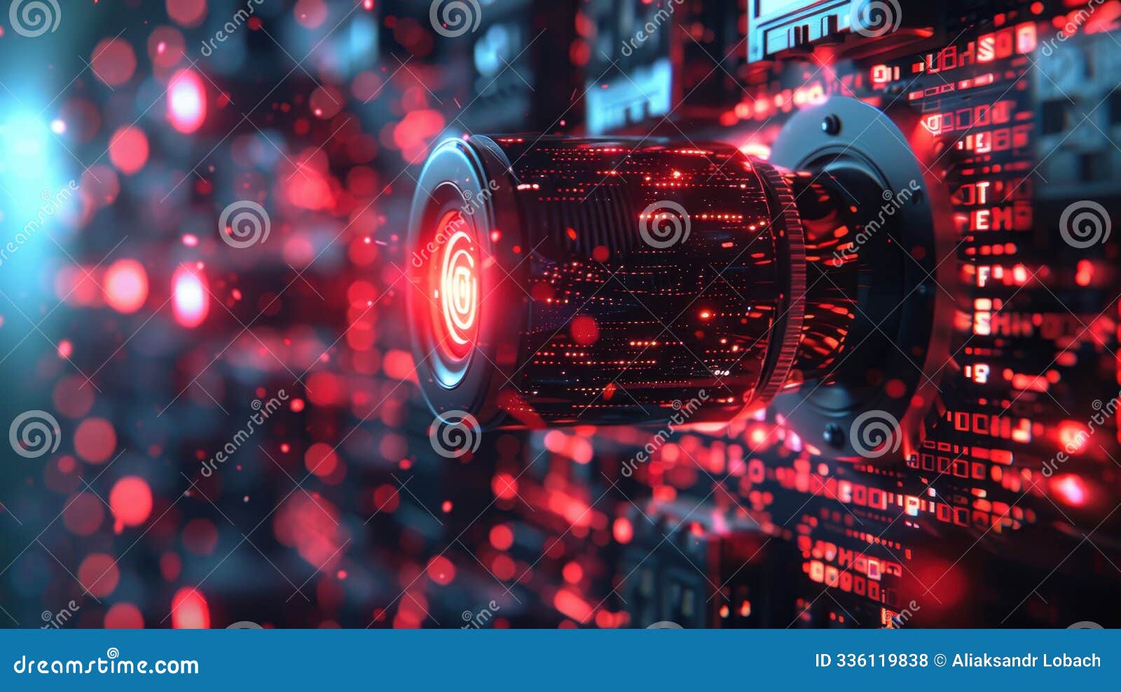 A Modern Surveillance Camera with a Double Exposure of the ...