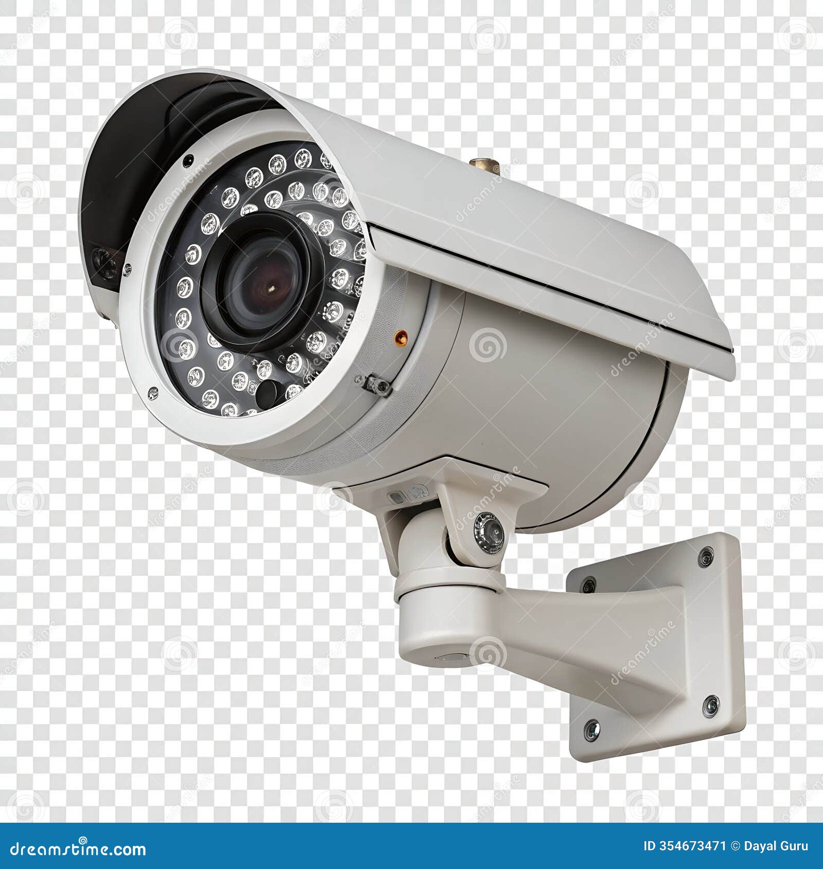 Modern Surveillance Camera Isolated on Transparent Background Stock ...