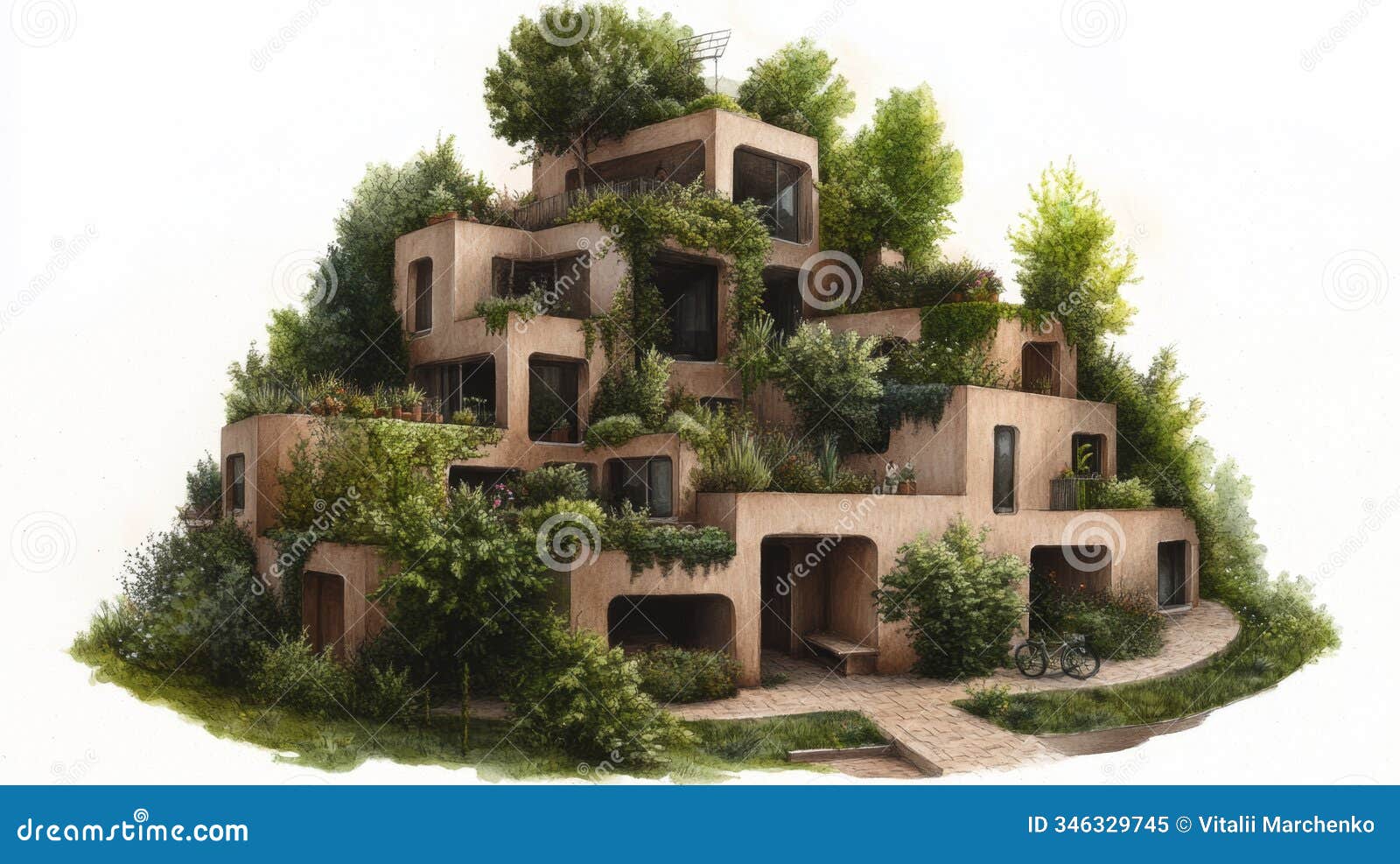 Modern Sustainable Architecture: Eco-friendly Tiered Building with Lush ... Modern Sustainable Architecture: Eco-friendly Tiered Building with Lush ...