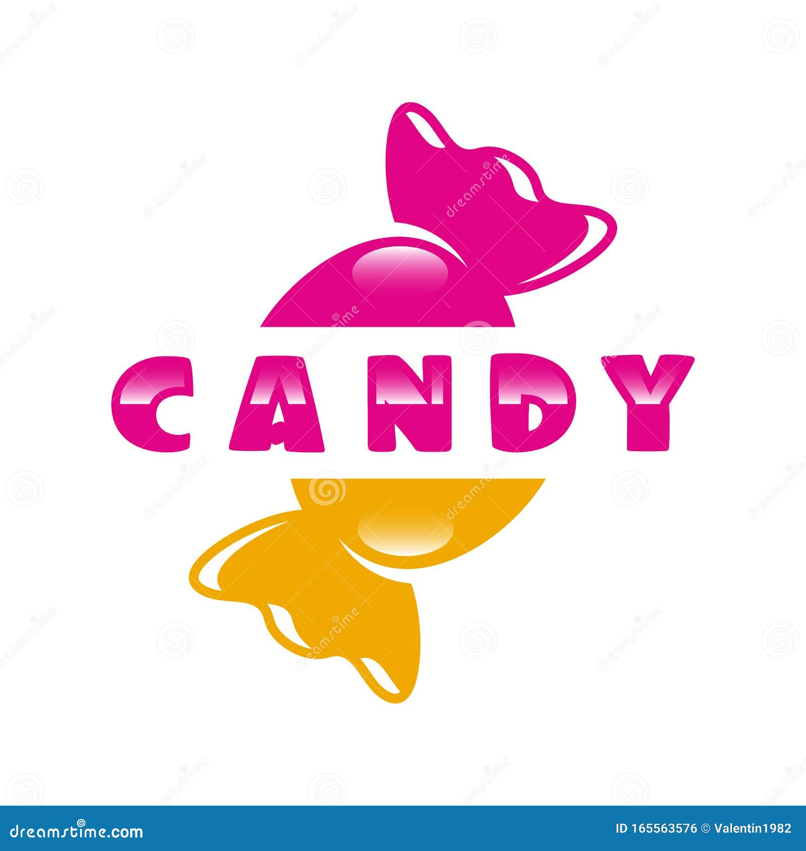 Modern Sweets and Candy Logo. Vector Illustration Stock Vector ...