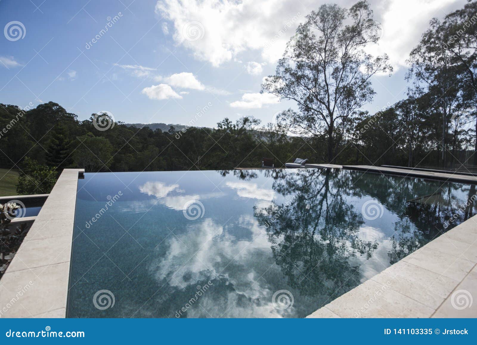Modern Swimming Pool Close Up from the Corner Stock Image - Image of ...