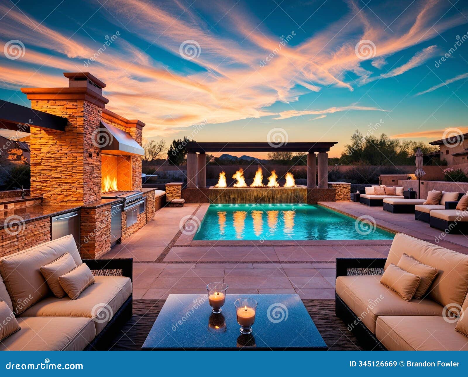 Custom Swimming Pool Design Stock Image - Image of horizon, epitomize ...