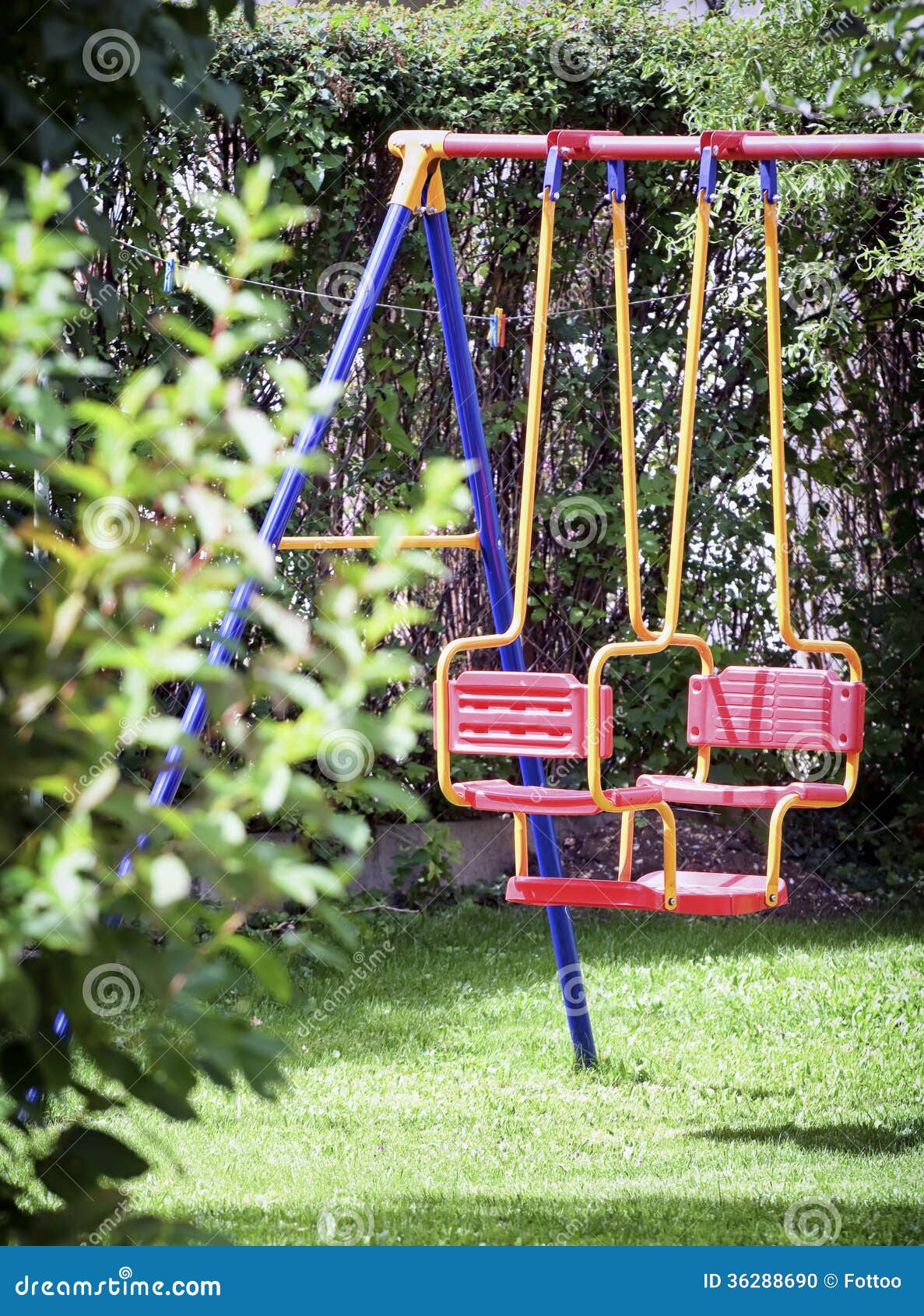 Modern swing stock photo. Image of outdoor, sunlight - 36288690