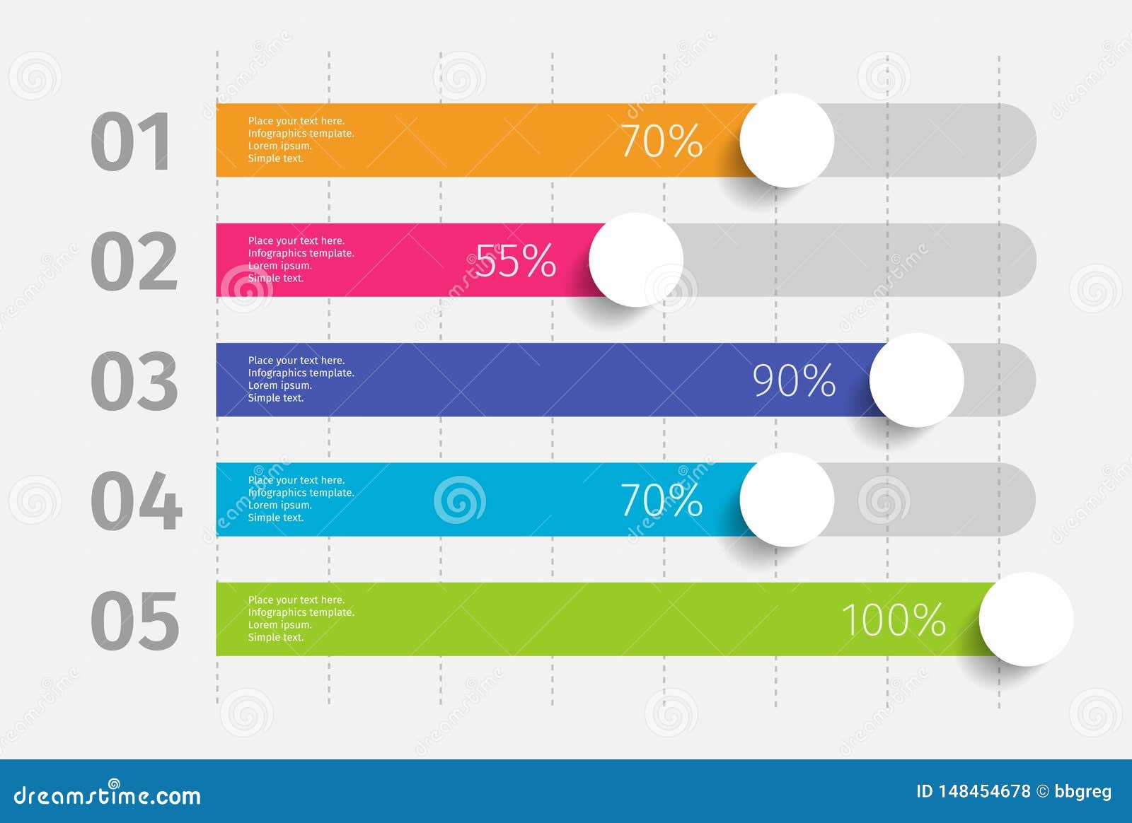 Modern Switch Style Colorful 3d Chart, Graph. Template For Diagram ...