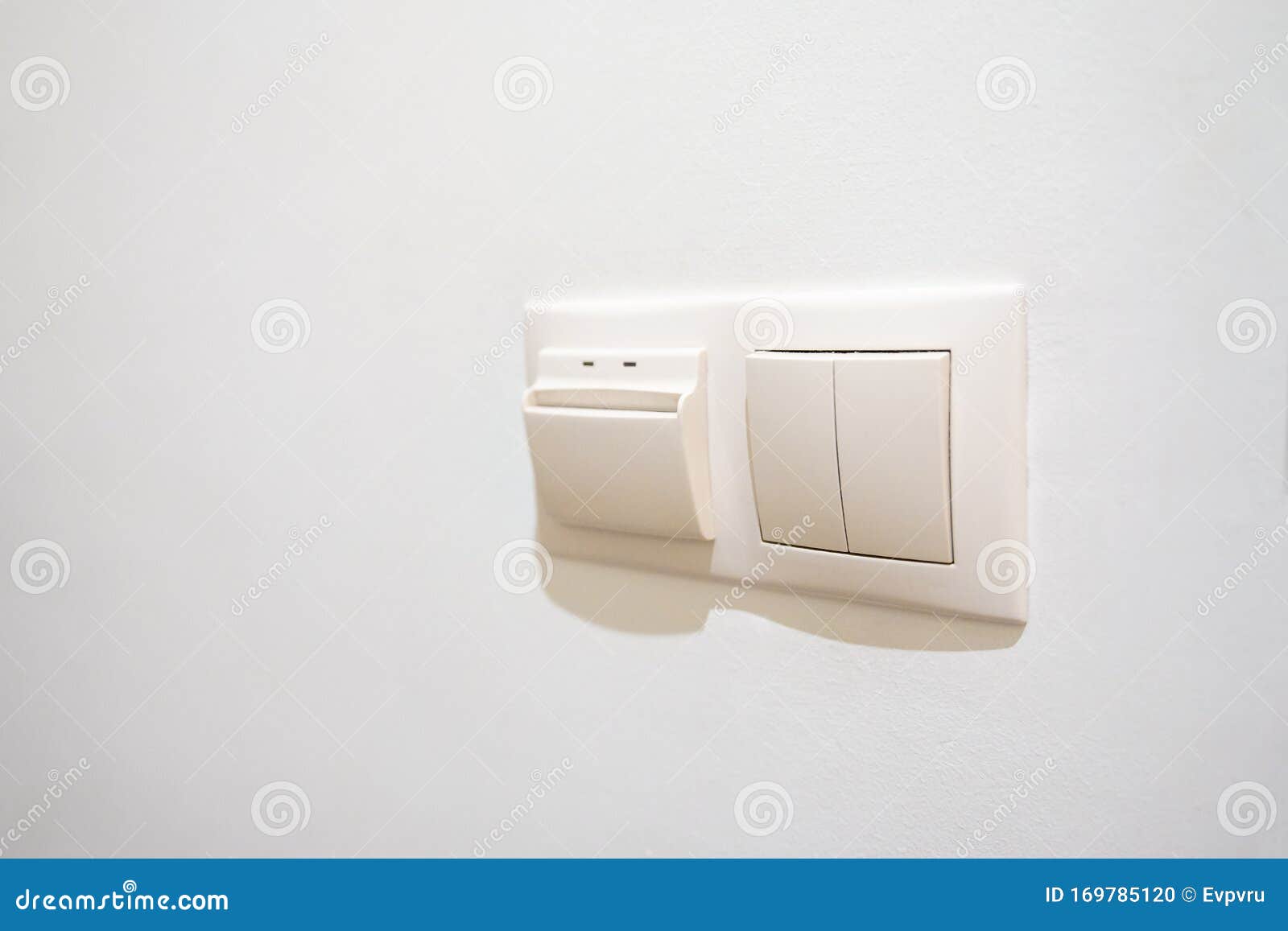 Switch To Turn on the Lighting in the Room Stock Photo - Image of power ...