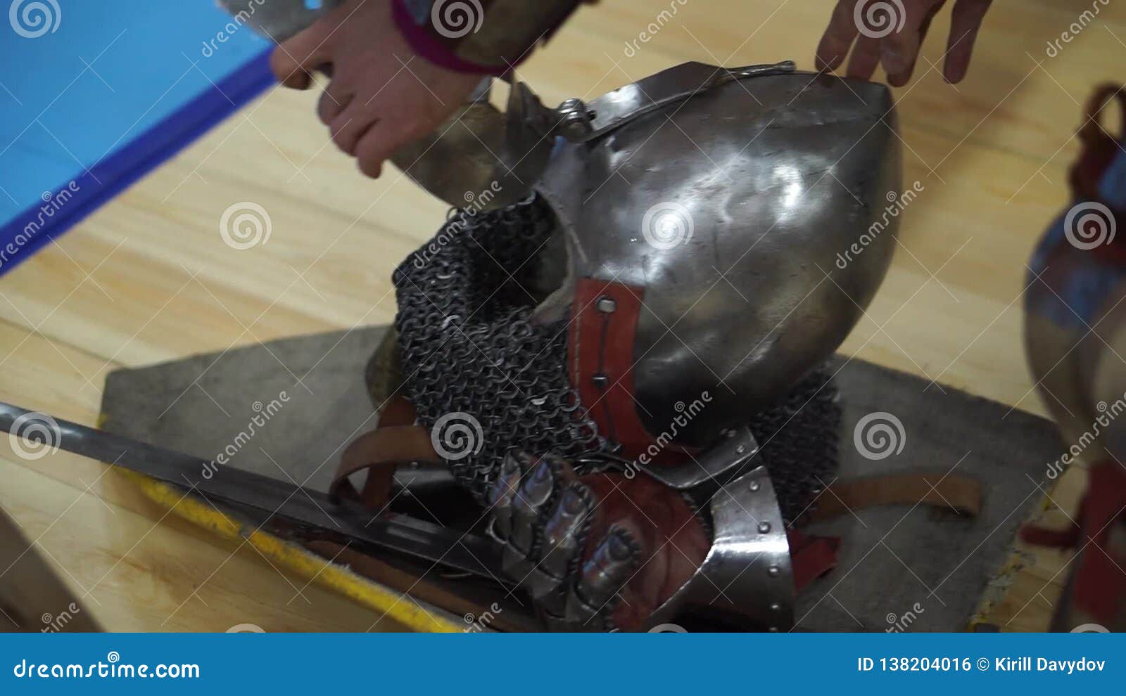 Modern sword fighting stock footage. Video of costume - 138204016