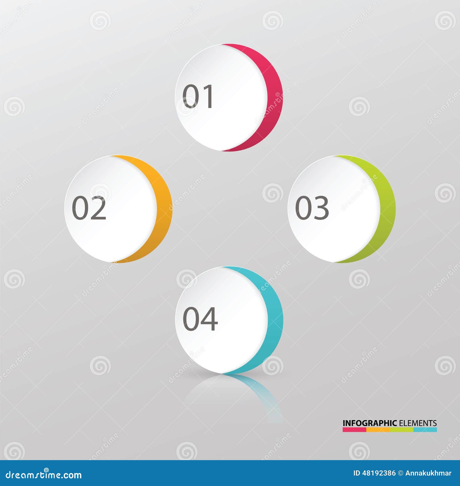 Modern Symbol Colorful Circle Infographic Template Elements Stock ...