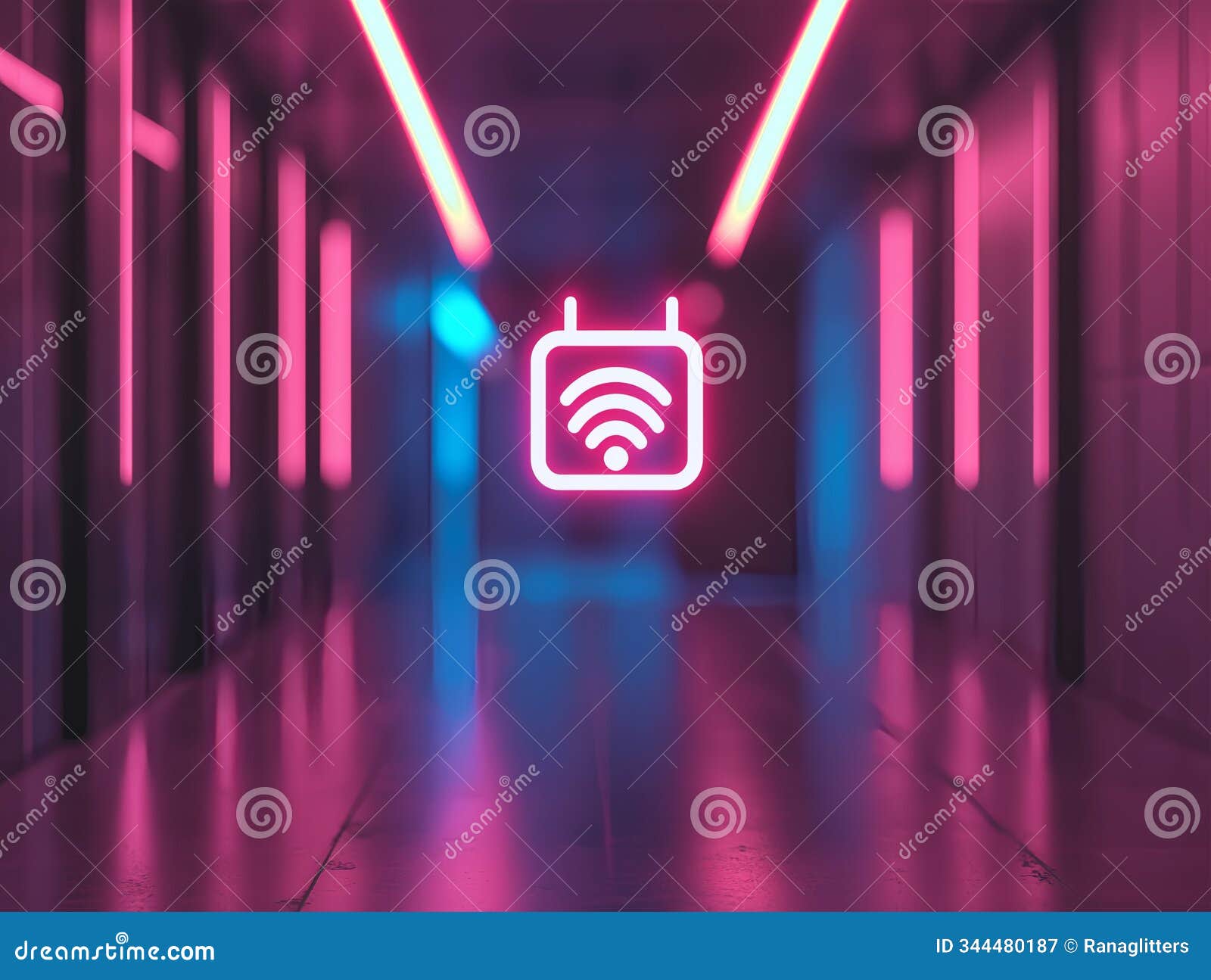 A Modern Symbol of Wifi Connectivity Features Sleek Lines and a Tech ...