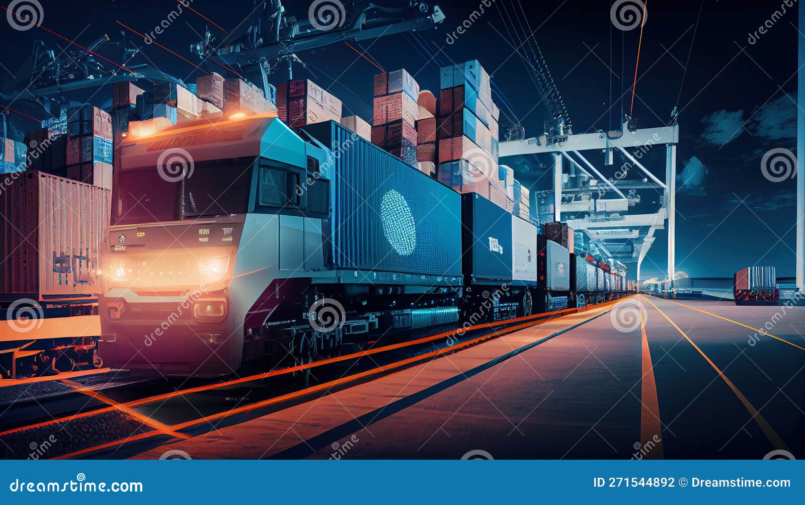 Modern System Transportation and Logistic Import Export , Generative AI ...