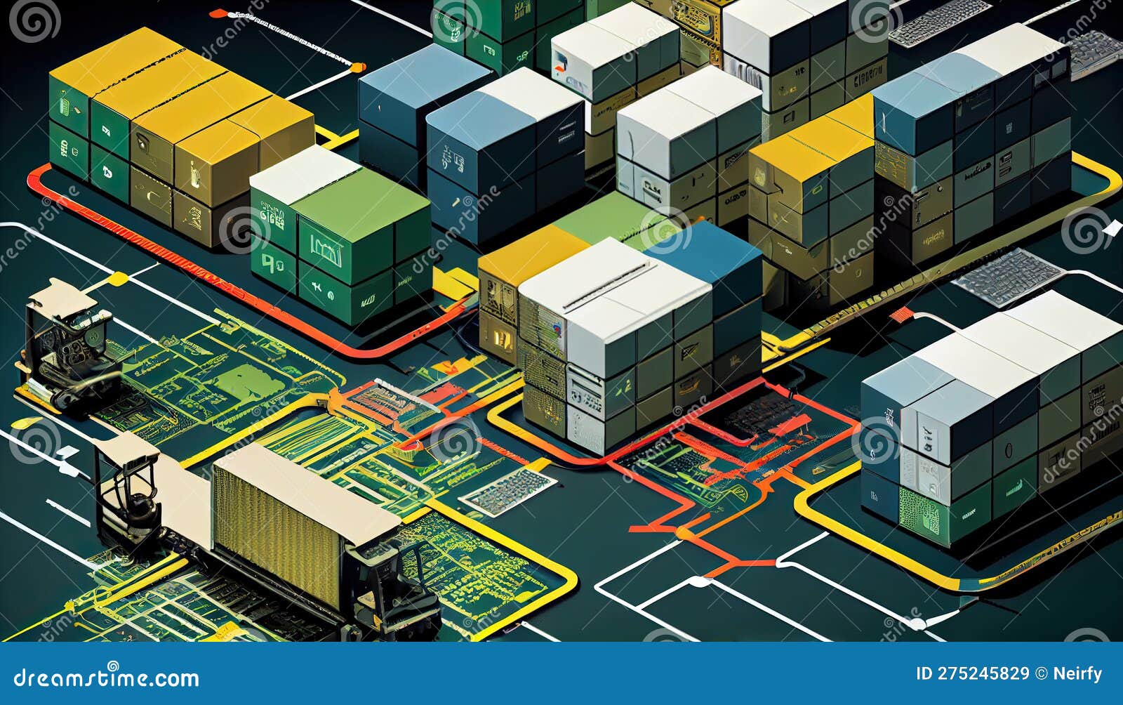 Ruck Transportation Garbage. Car Waste Disposal. Can Container For ...