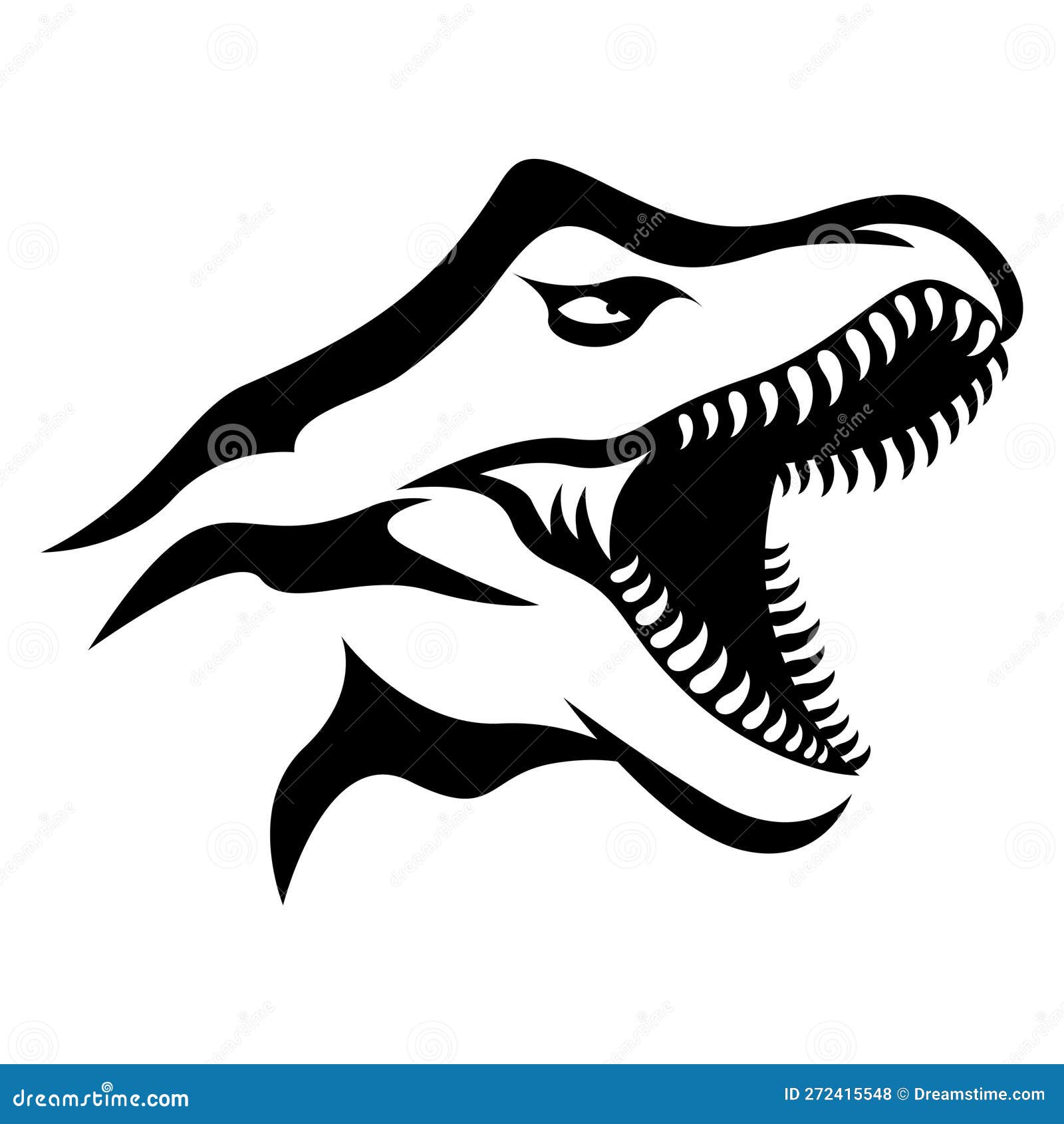 Modern T-Rex Logo. Vector Illustration Stock Vector - Illustration of ...