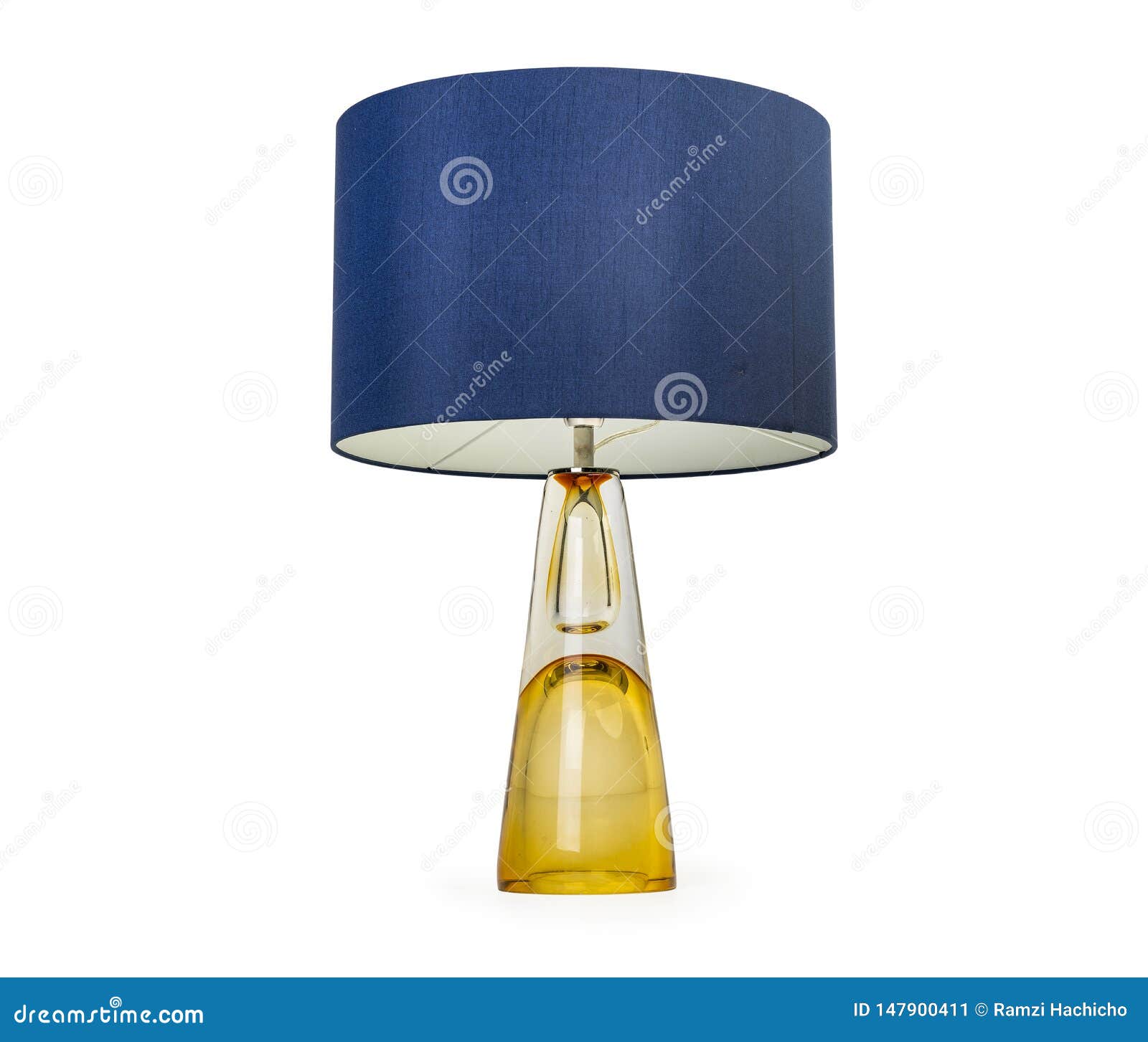Modern Table Lamp Isolated on White Background Stock Image - Image of ...