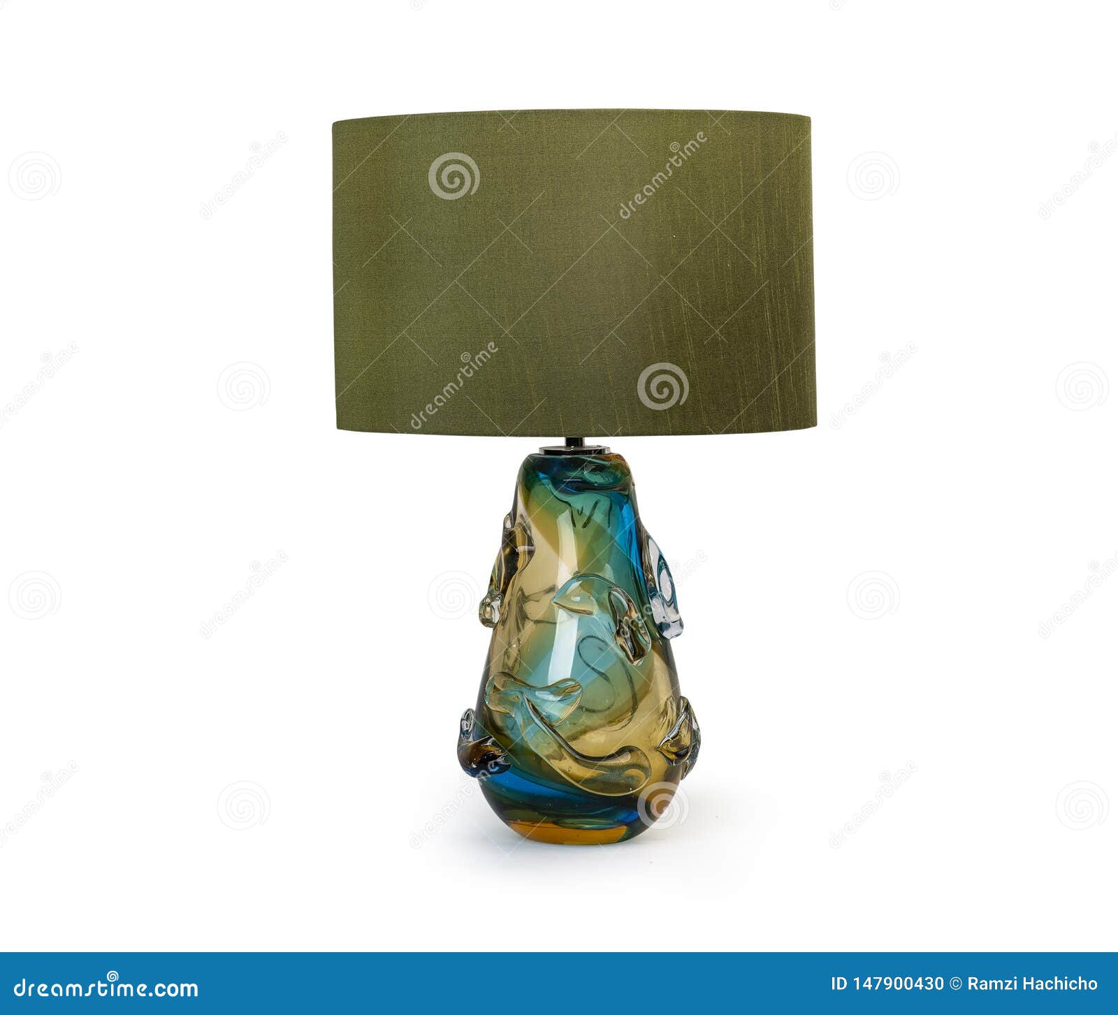 Modern Table Lamp Isolated on White Background Stock Photo - Image of ...