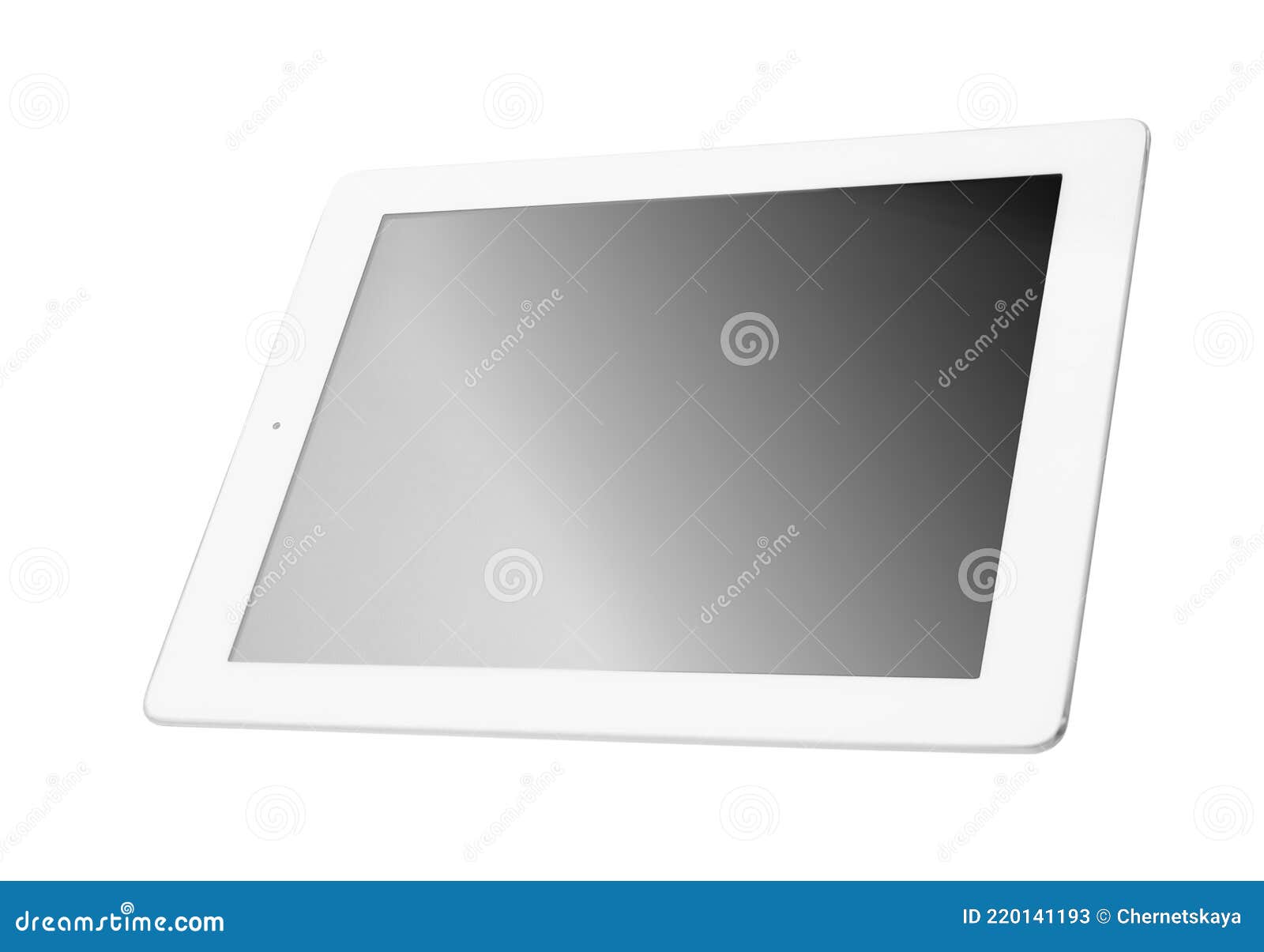 Modern Tablet with Blank Screen Isolated on White Stock Image - Image ...