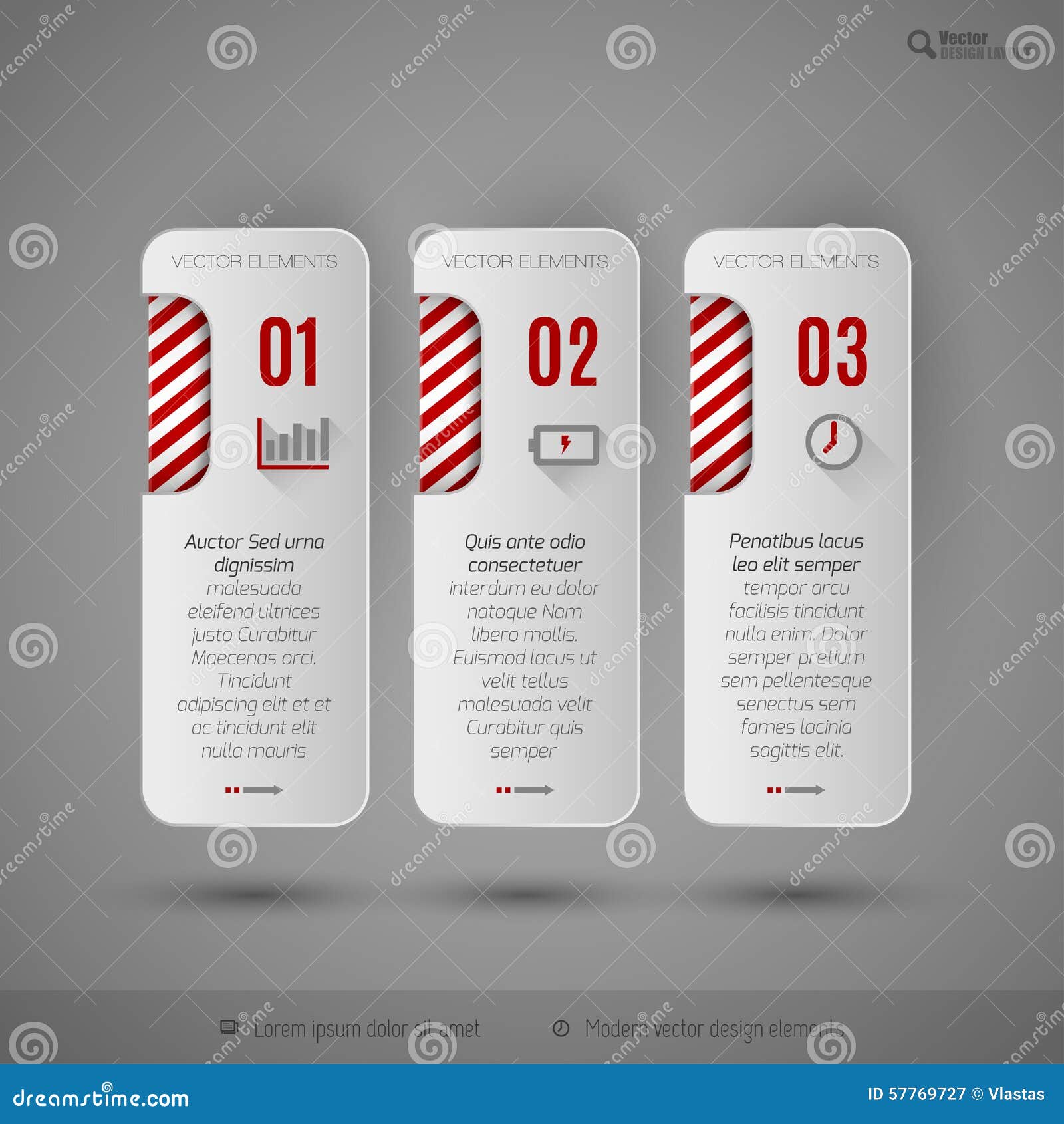 Modern Tabs As Design Elements. Business Symbols. Stock Illustration ...