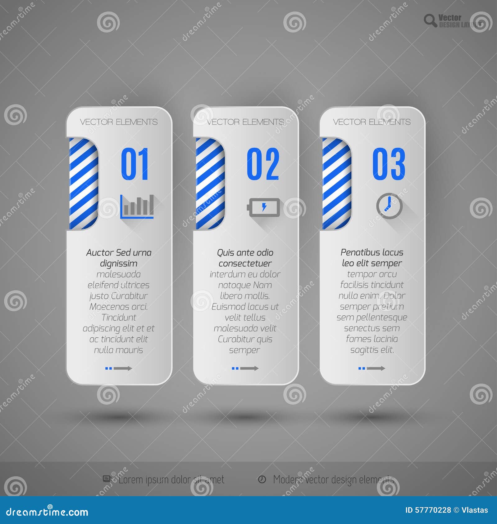 Modern Tabs As Design Elements. Business Symbols. Stock Illustration ...