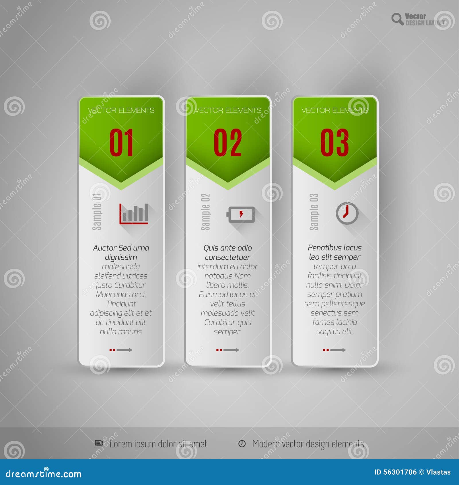 Modern Tabs As Design Elements. Business Symbols. Stock Vector ...