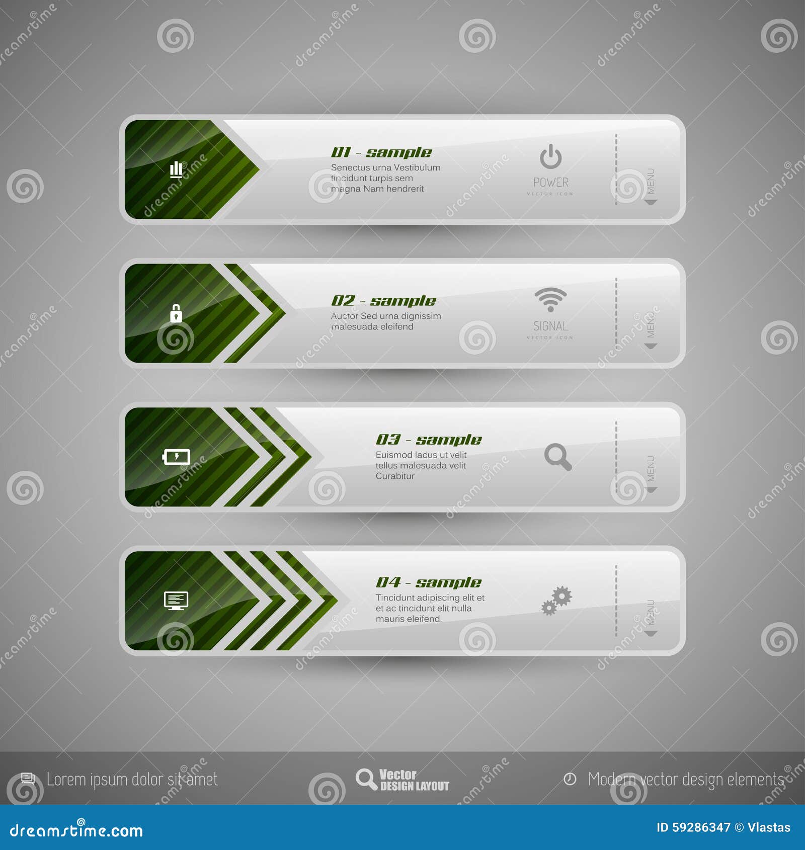 Modern Tabs As Design Elements. Business Symbols. Stock Vector ...