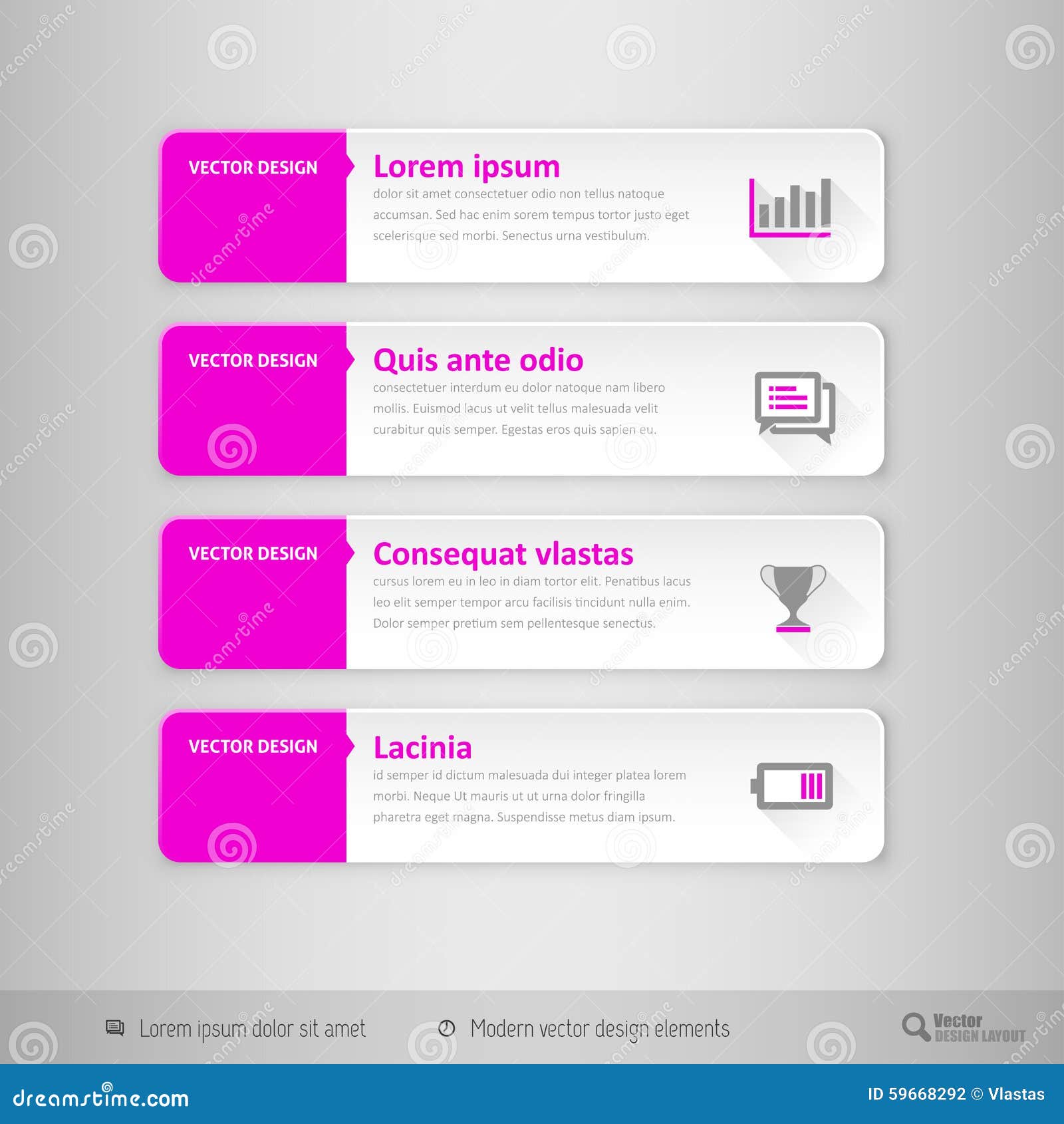 Modern Tabs As Design Elements. Business Symbols. Stock Vector ...