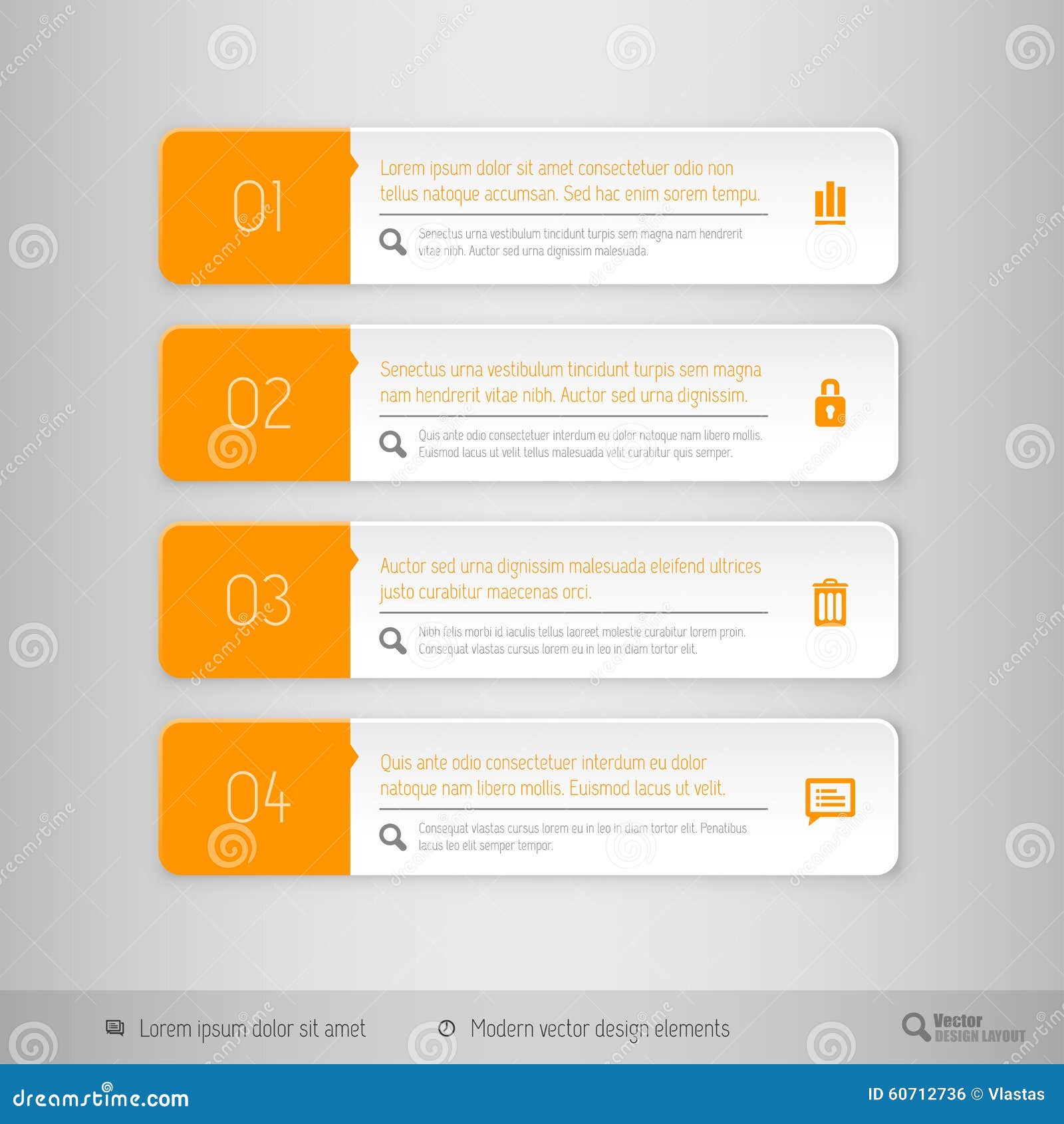 Modern Tabs As Design Elements. Business Symbols. Stock Vector ...
