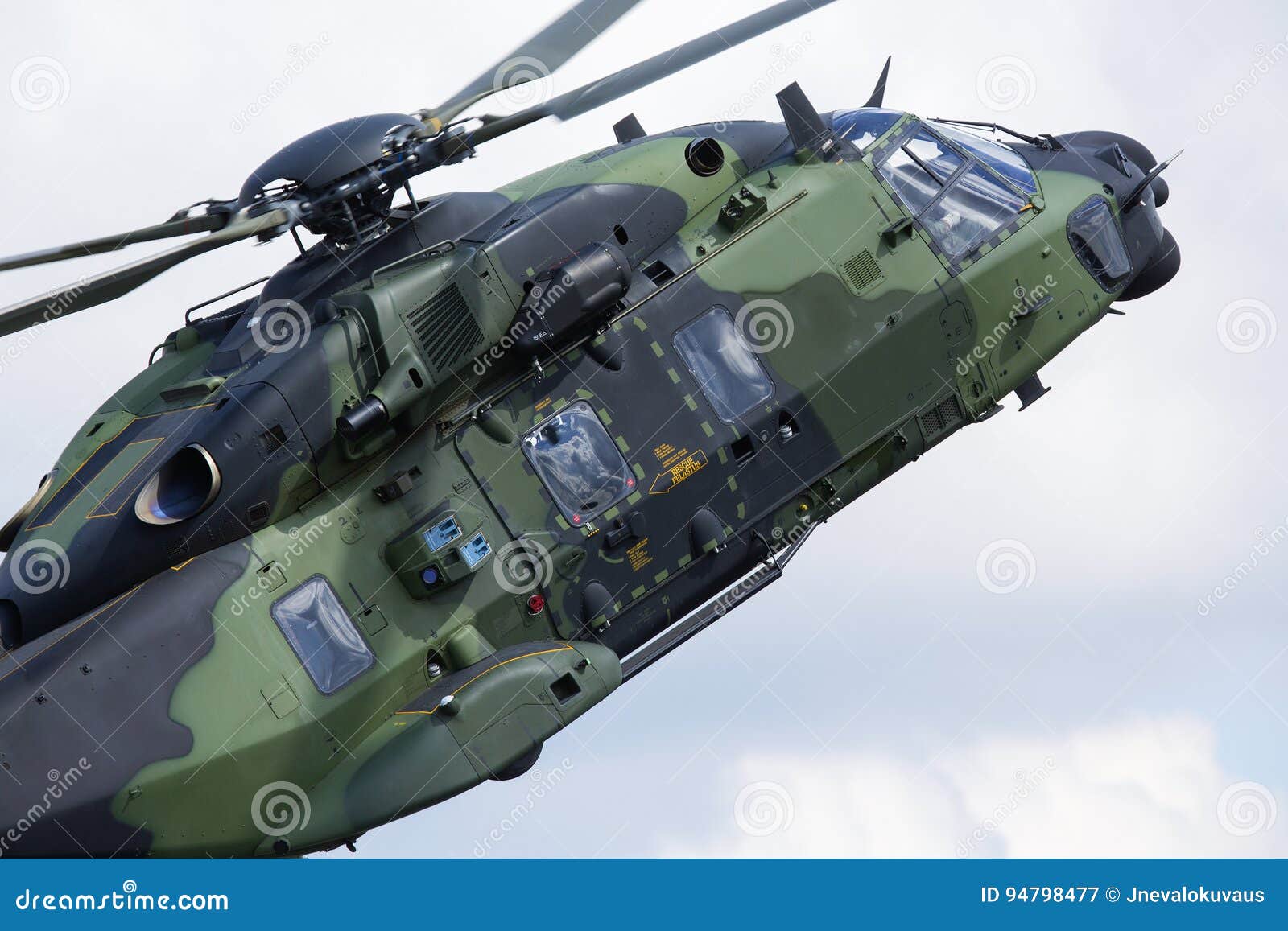 Modern Tactical Helicopter. Closeup Shot. Stock Image - Image of ...