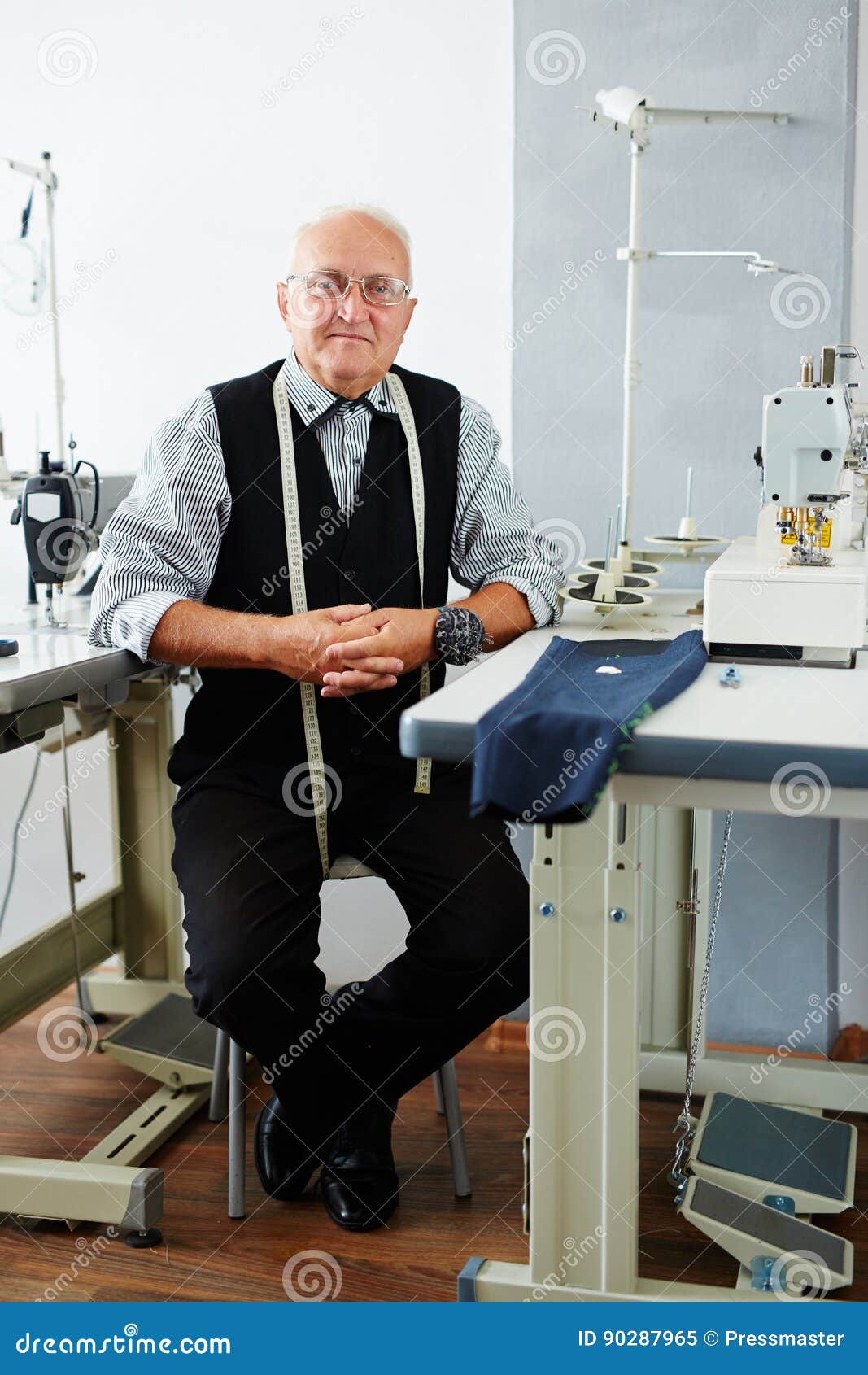 Modern tailor stock image. Image of tape, artisan, sewing - 90287965