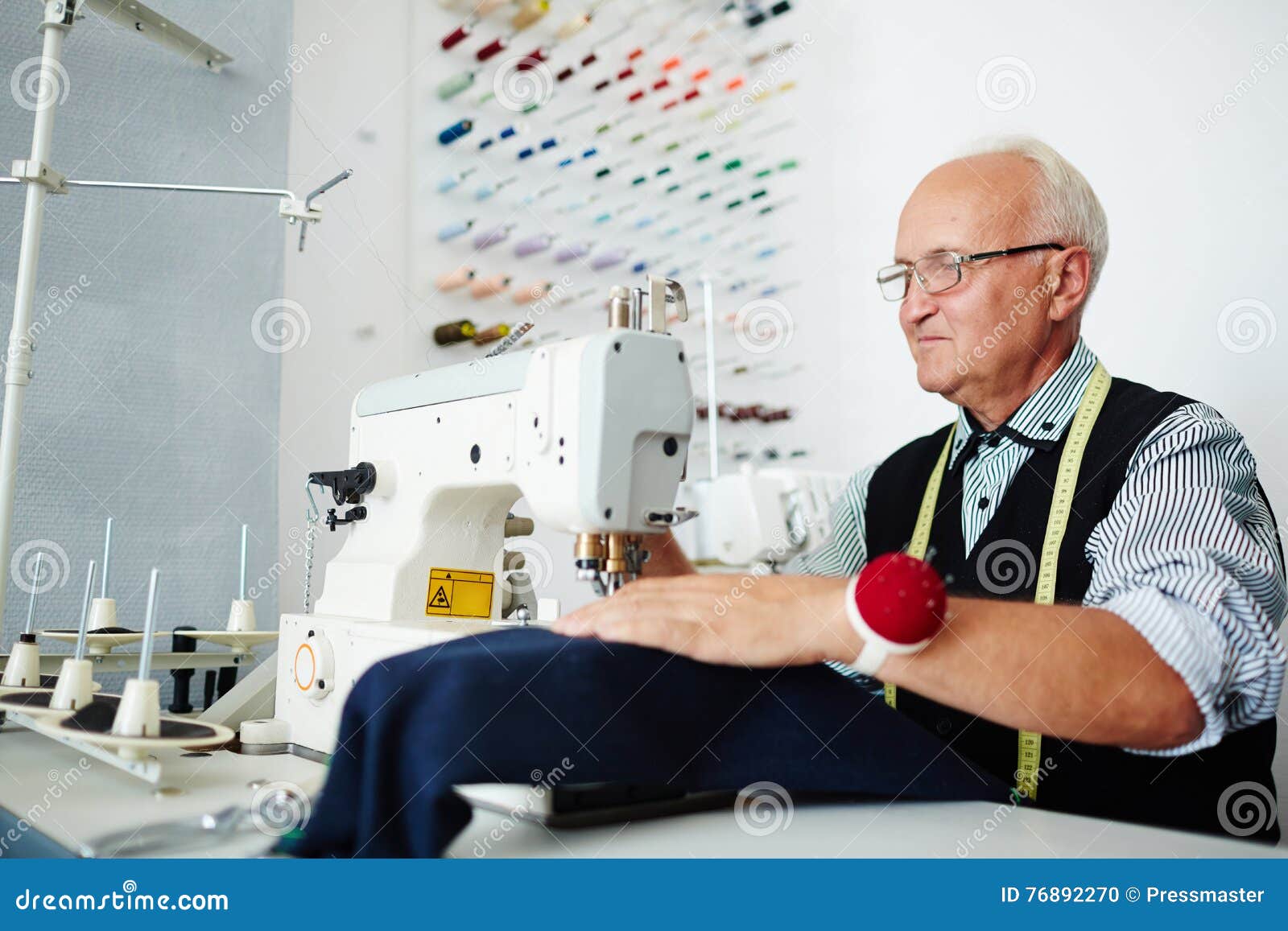 Modern tailor stock photo. Image of working, workshop - 76892270