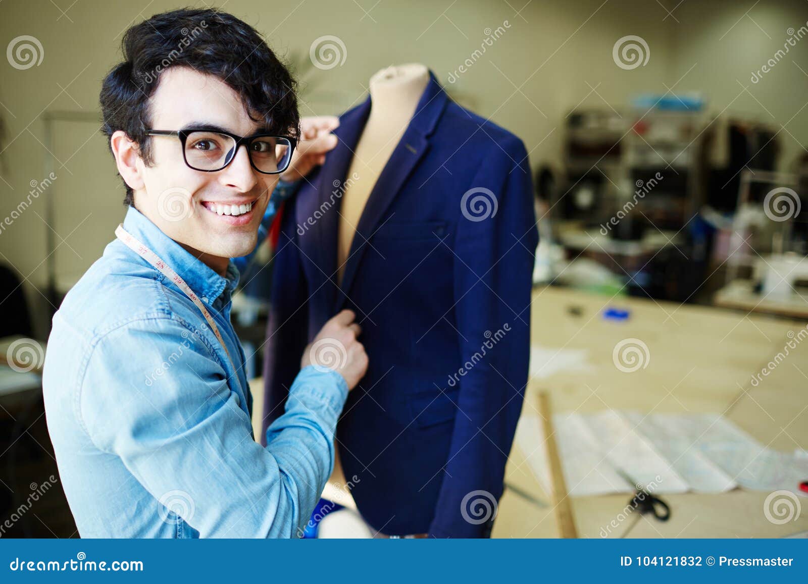 Modern tailor stock photo. Image of people, dummy, designer - 104121832