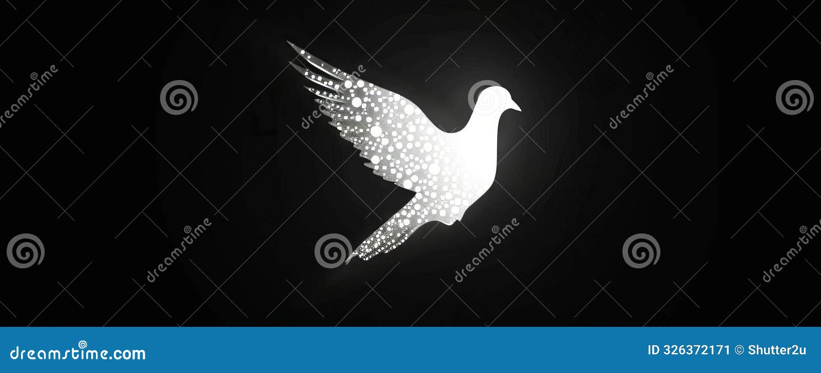 A Modern Take on the Traditional Symbol of the White Dove Stock ...