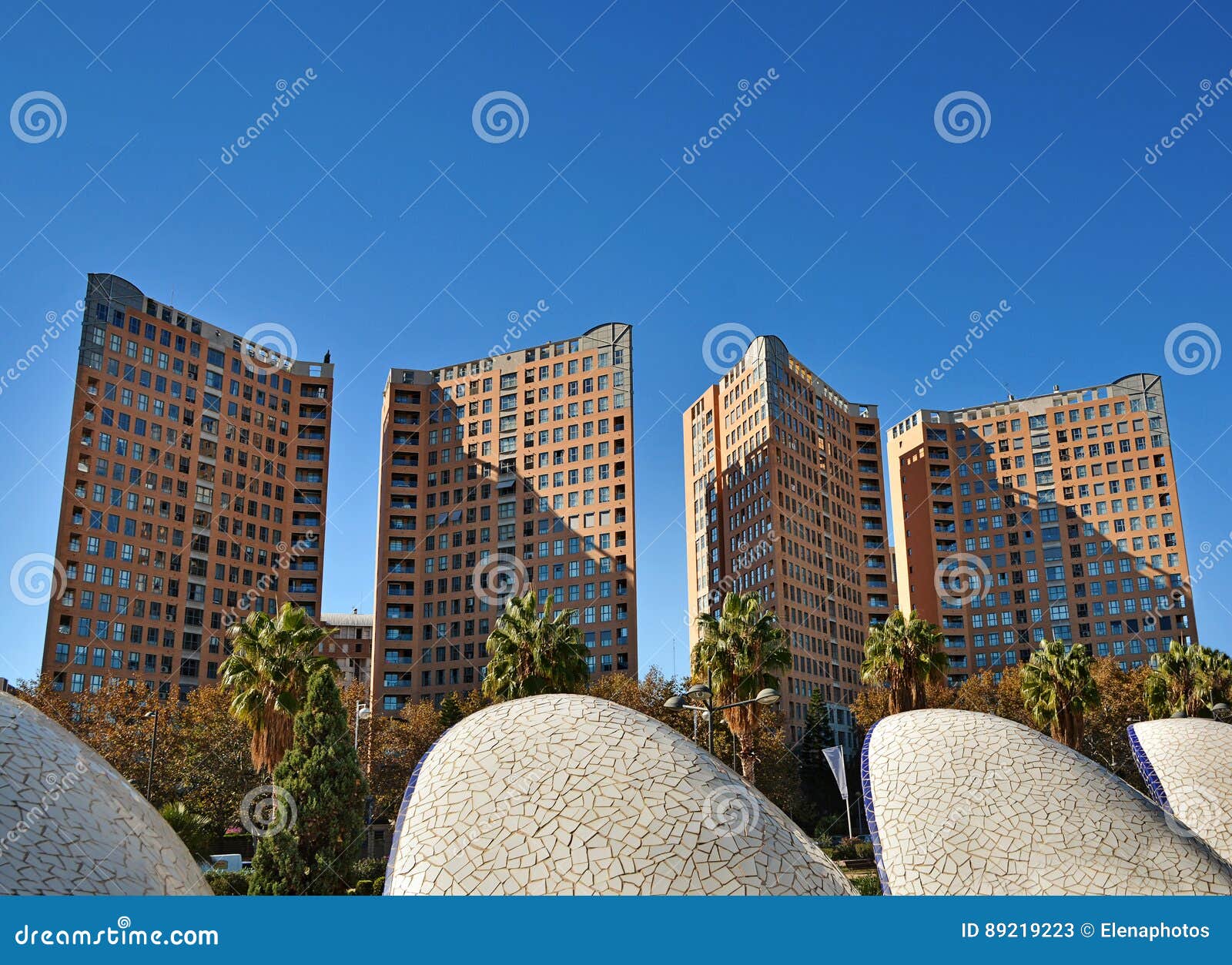 Modern Tall Building Architecture in Valencia Editorial Stock Photo ...