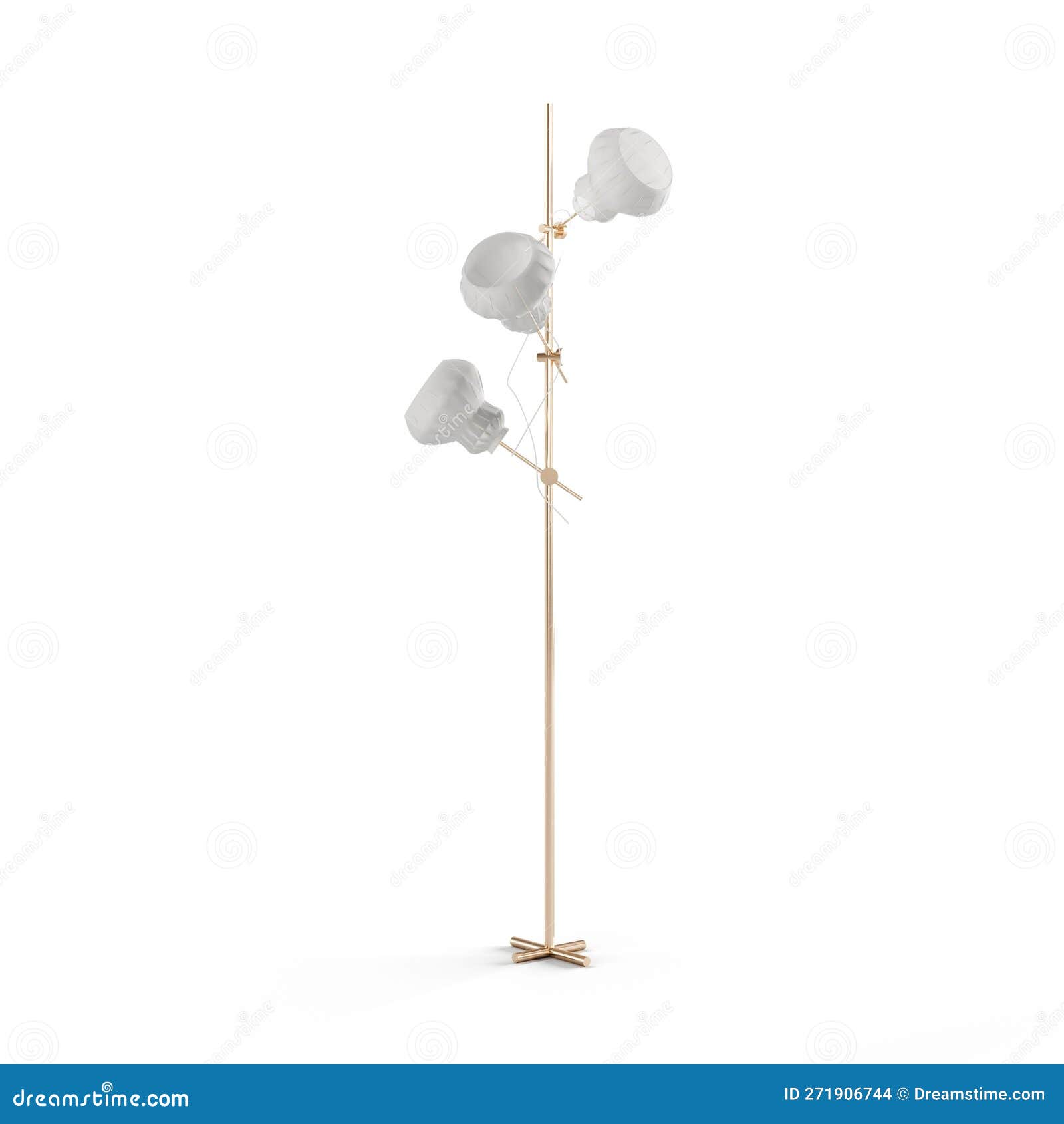 A Modern Tall Lamp Shade, 3d Rendering Stock Illustration ...