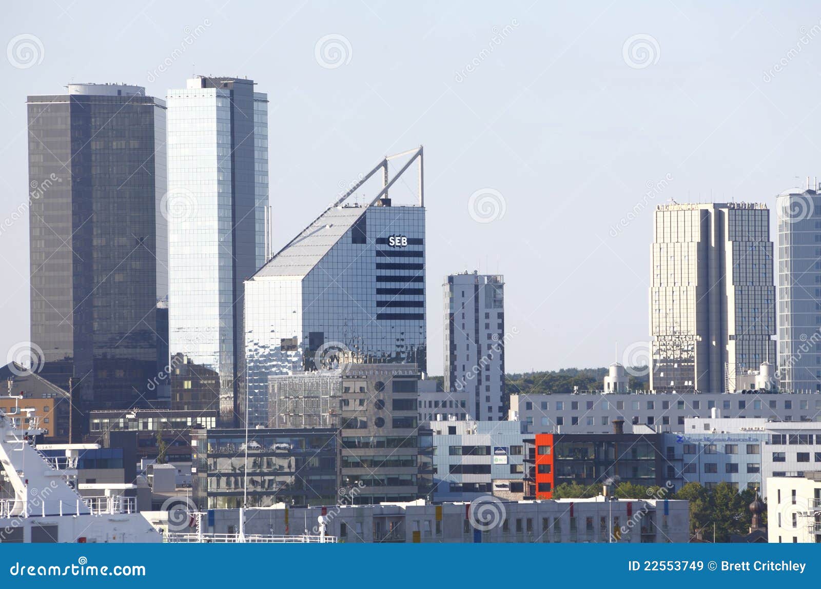 Modern Tallinn Estonia editorial stock image. Image of town - 22553749