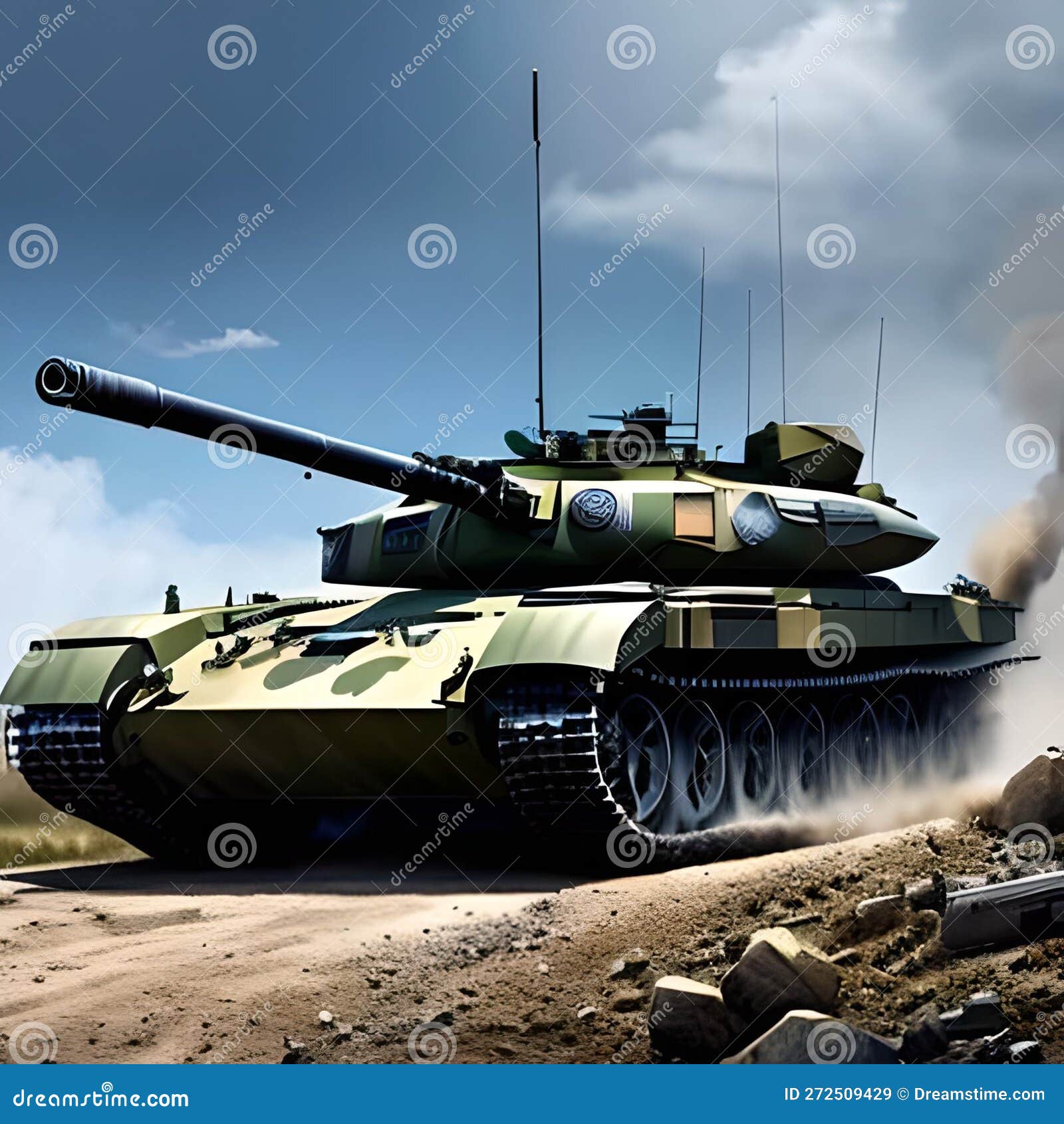 Modern tank leopard 2a7+ stock illustration. Illustration of military ...
